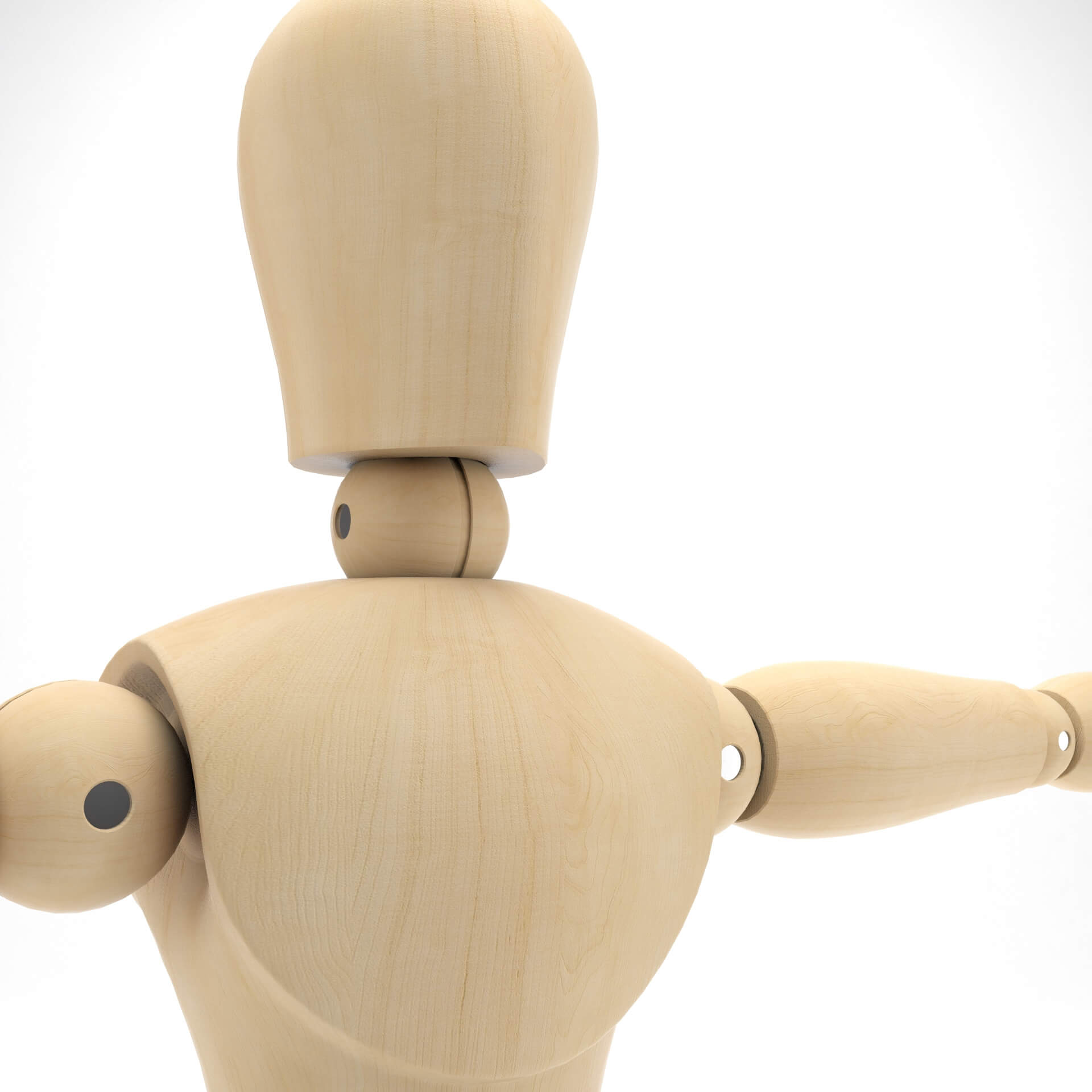 Dummy Wooden Mannequin - 3D Model by RenderBlade