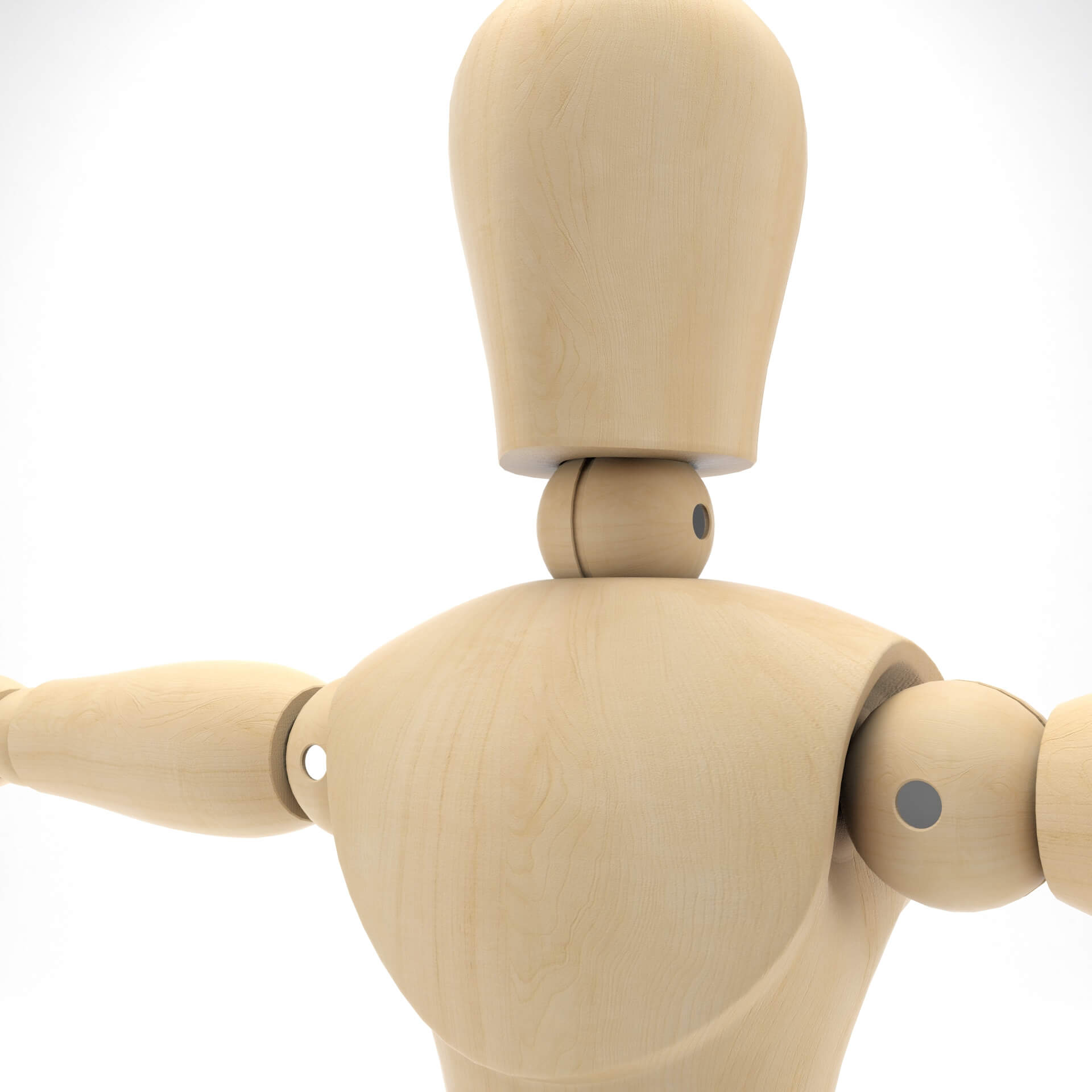 Dummy Wooden Mannequin - 3D Model by RenderBlade