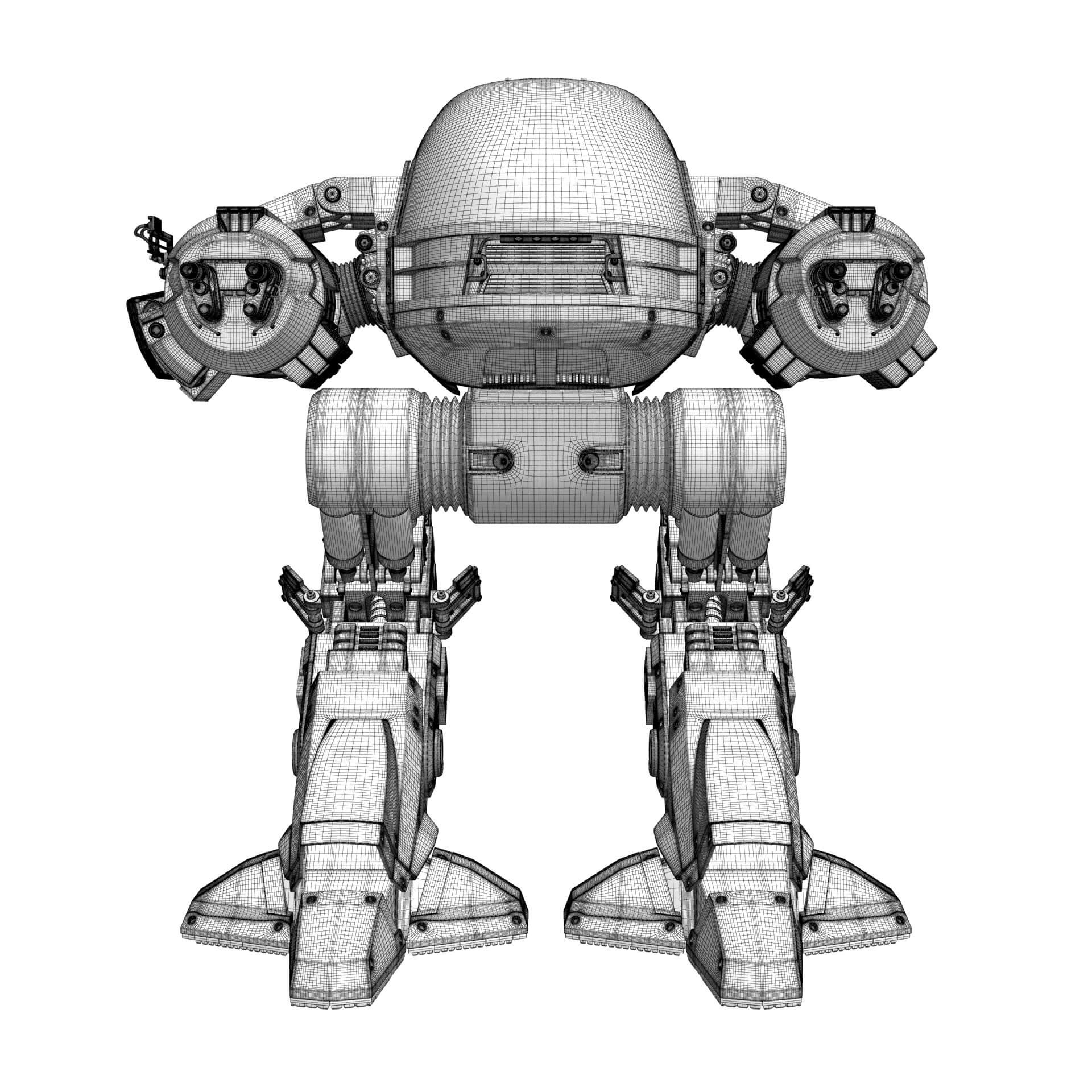 ED 209 OCP RoboCop Movie 1987 - 3D Model by RenderBlade