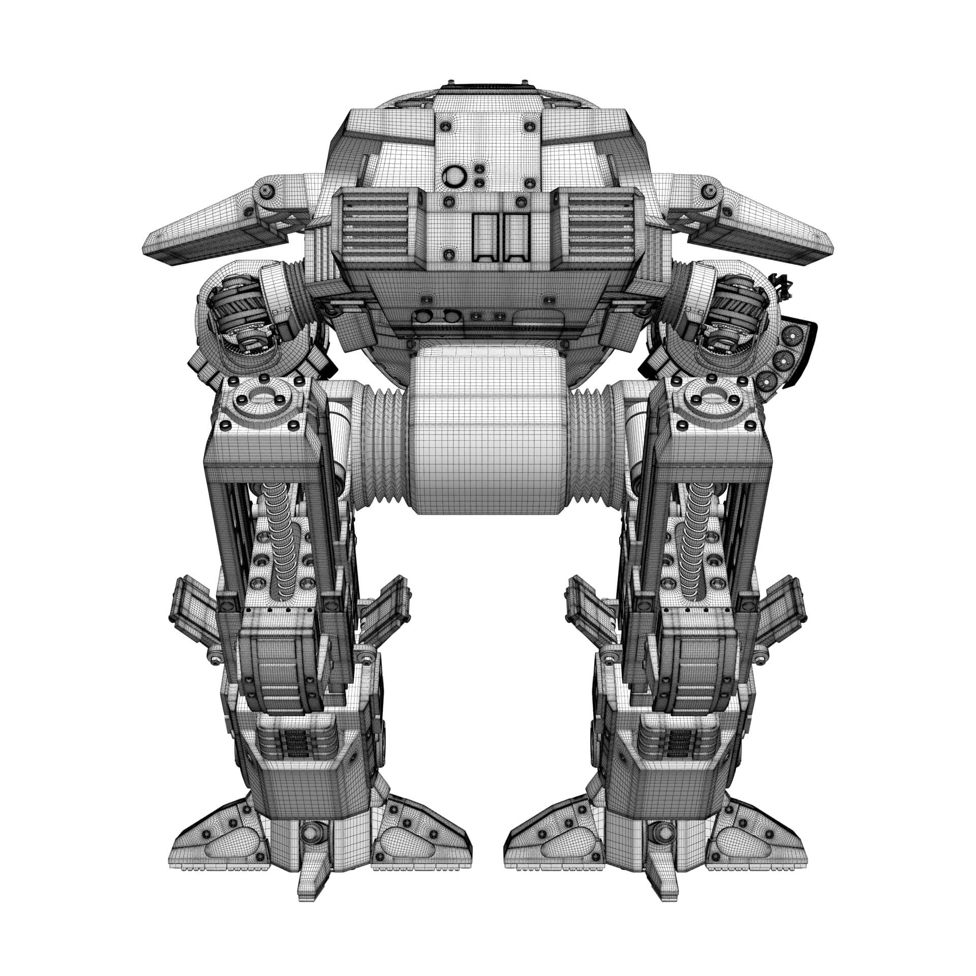 ED 209 OCP RoboCop Movie 1987 - 3D Model by RenderBlade