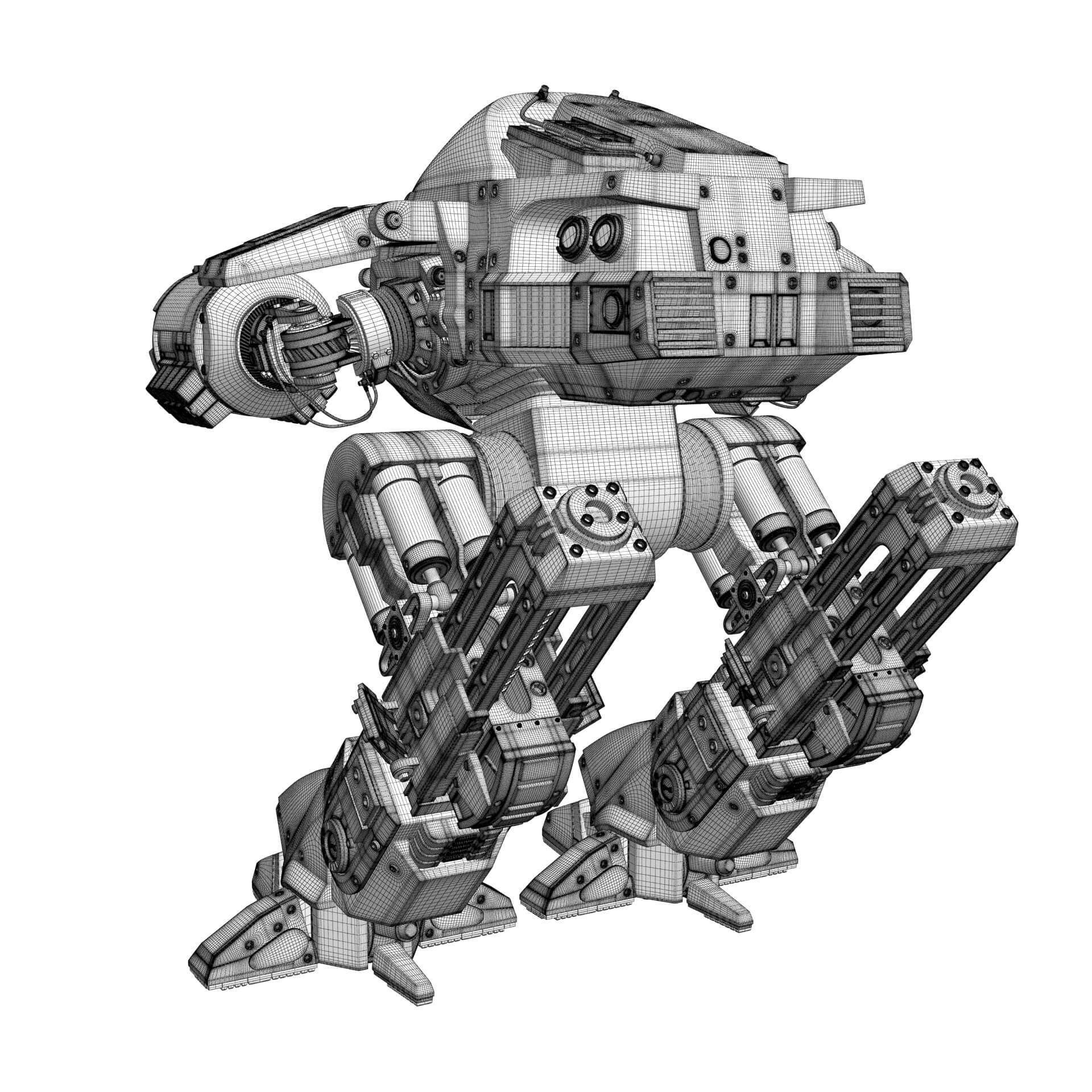 ED 209 OCP RoboCop Movie 1987 - 3D Model by RenderBlade