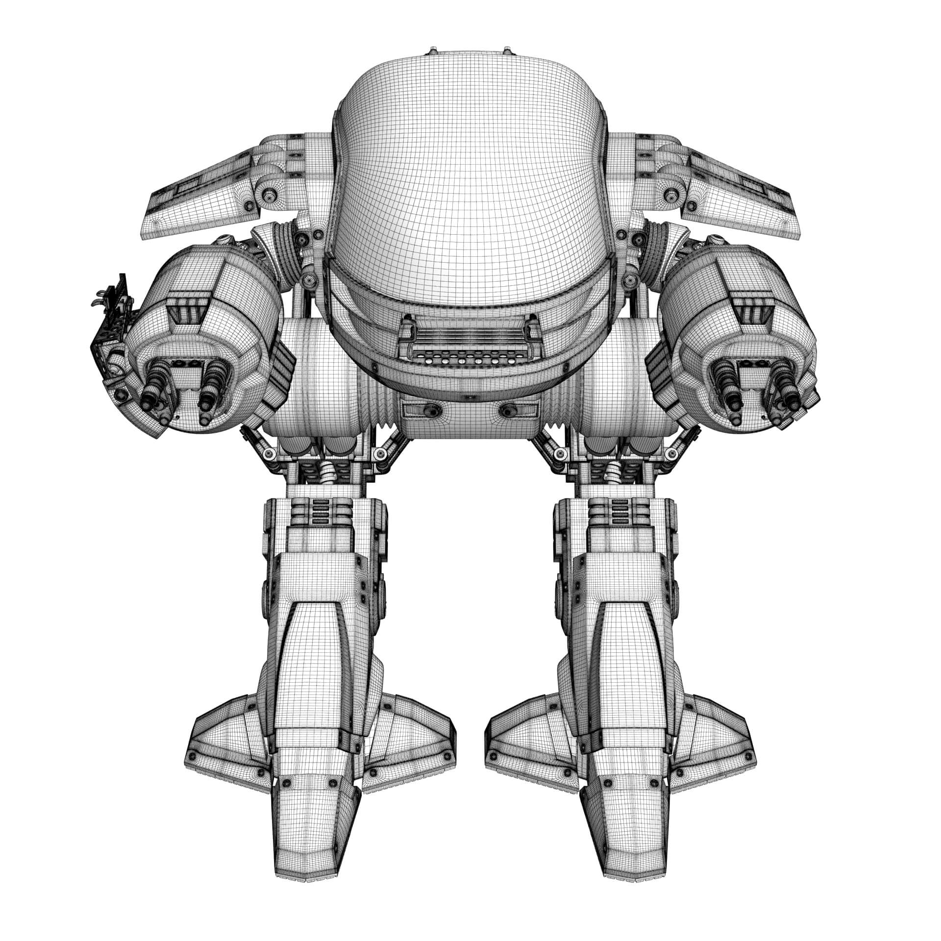 ED 209 OCP RoboCop Movie 1987 - 3D Model by RenderBlade