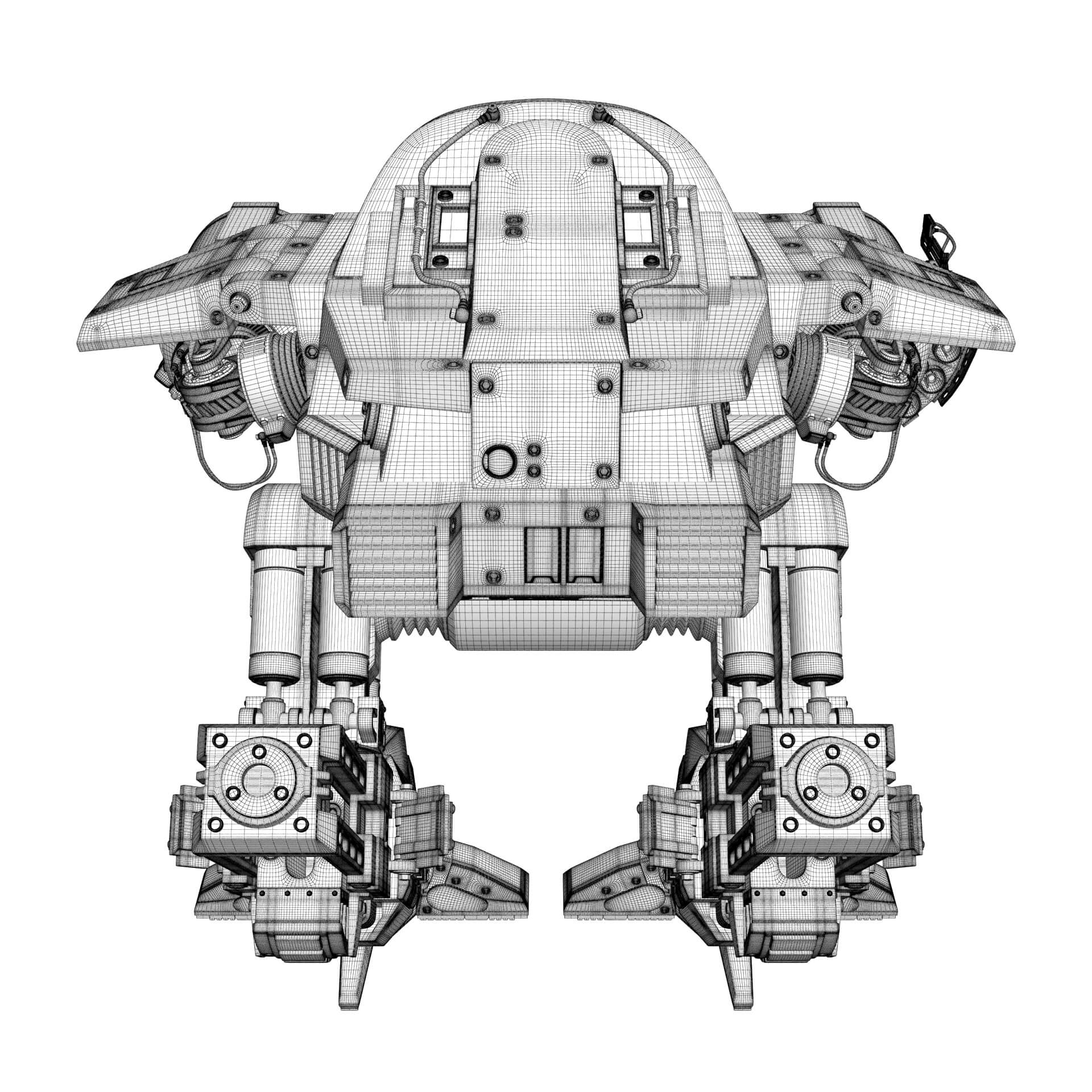 ED 209 OCP RoboCop Movie 1987 - 3D Model by RenderBlade