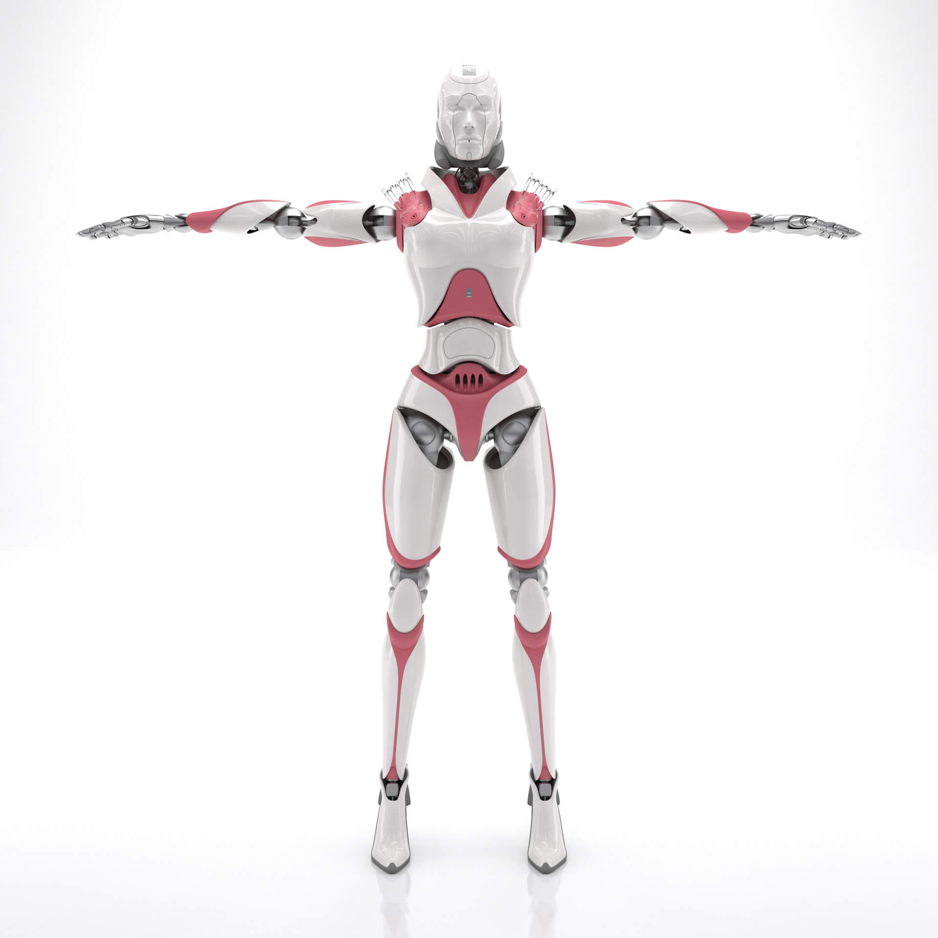 Female Android - 3D Model by RenderBlade