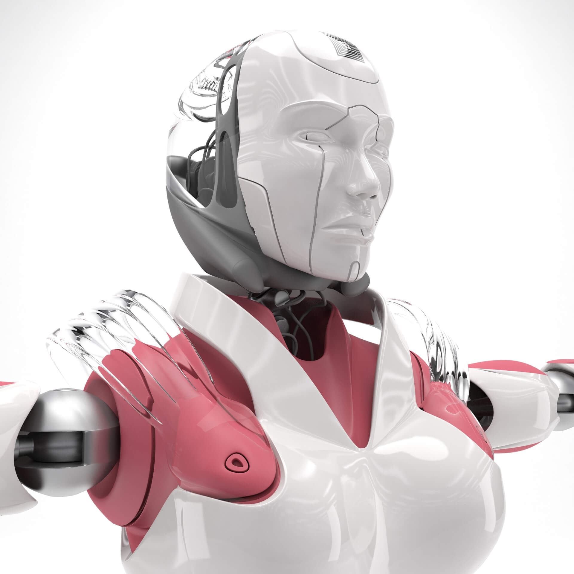 Female Android - 3D Model by RenderBlade