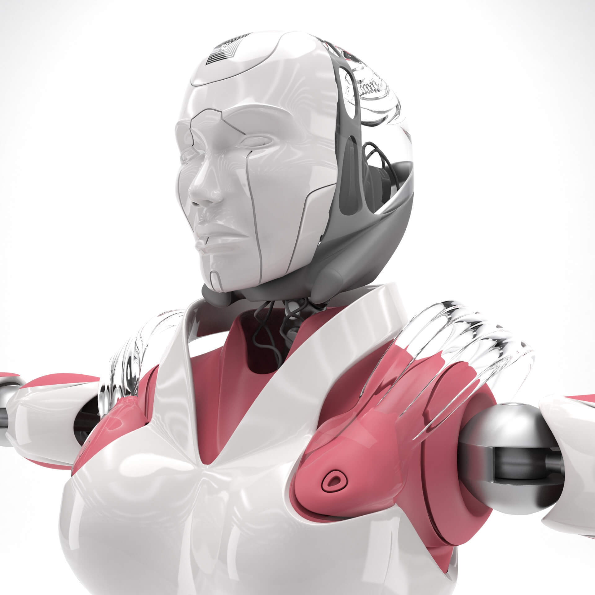 Female Android - 3D Model by RenderBlade