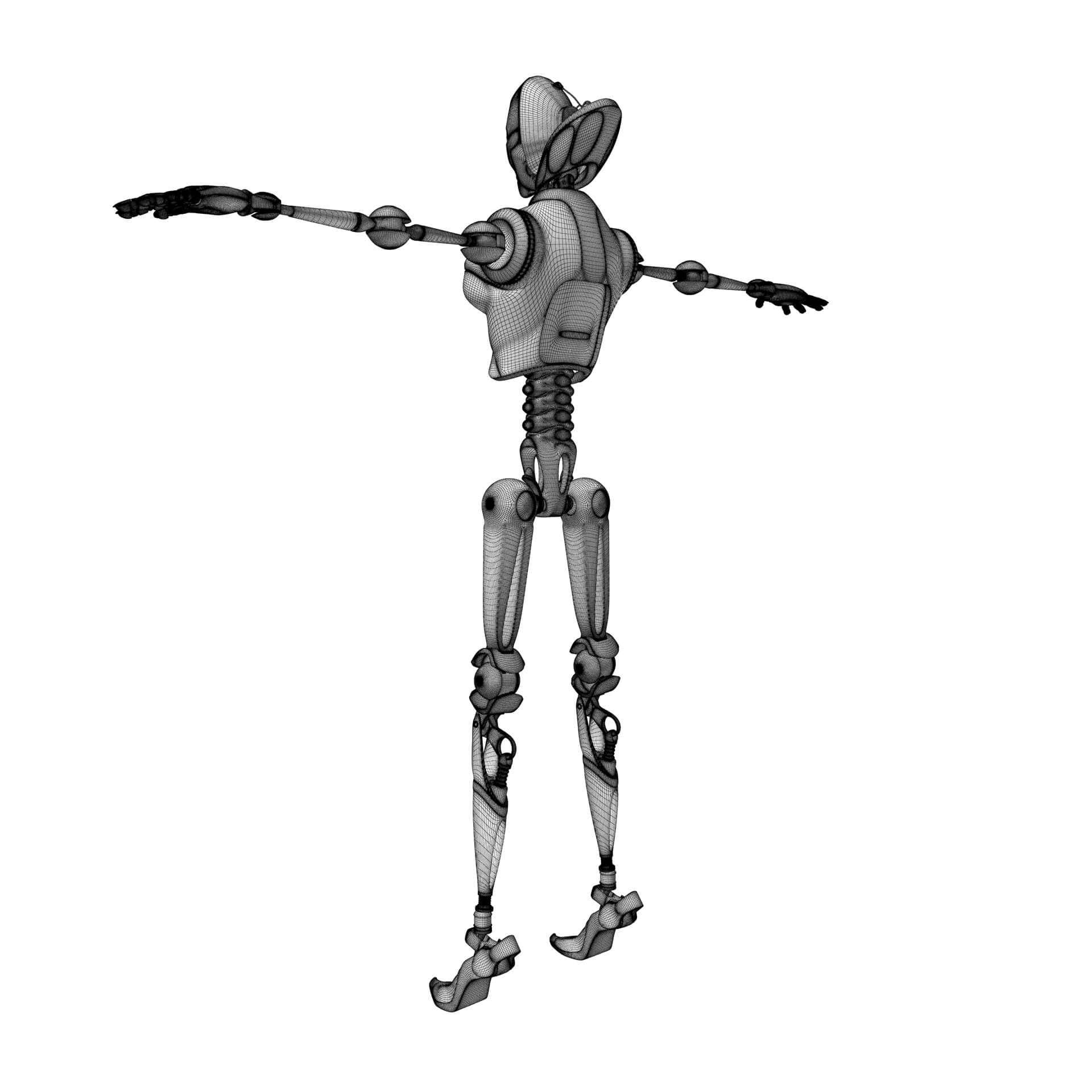 Female Android - 3D Model by RenderBlade