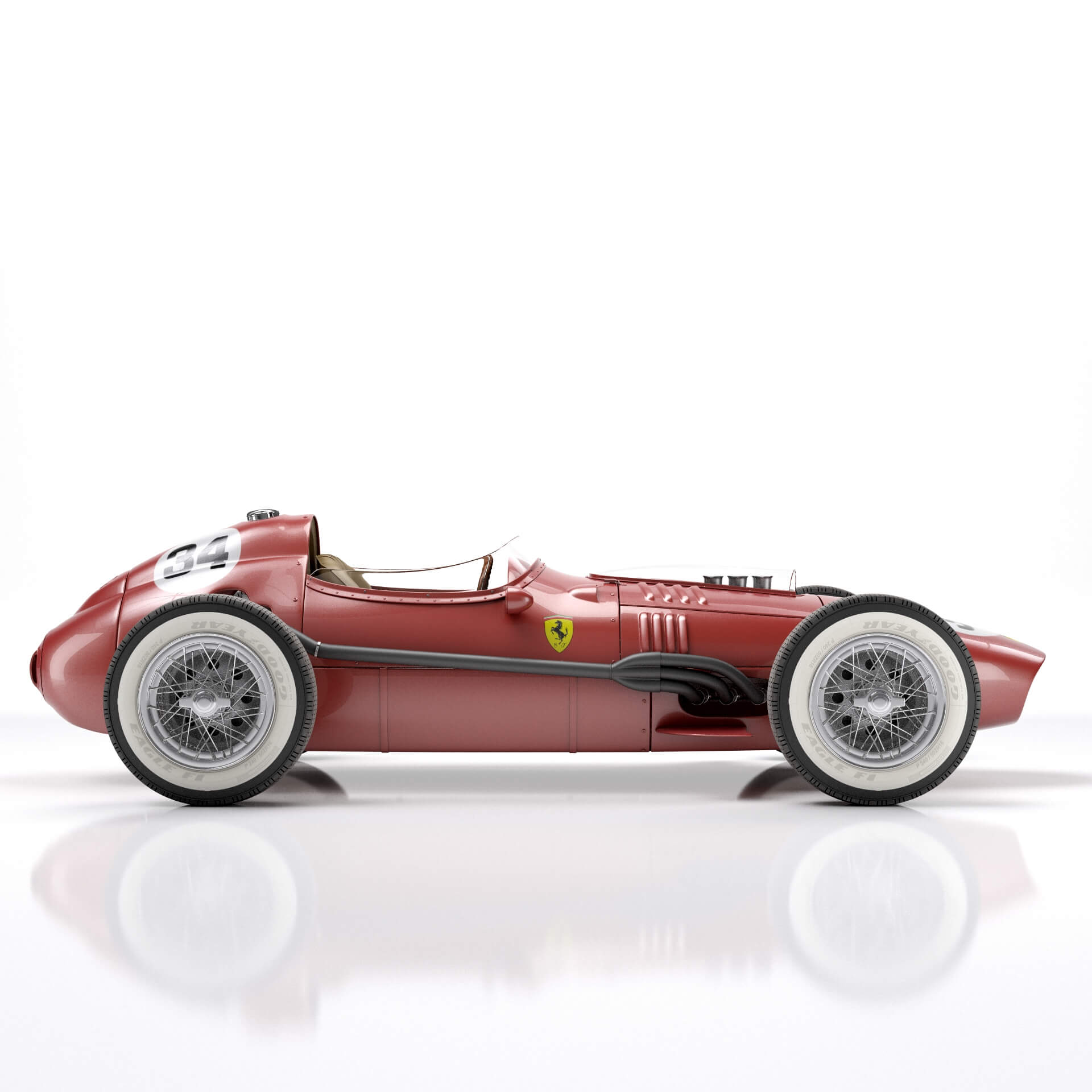 Ferrari Dino F1 1958 - 3D Model by RenderBlade