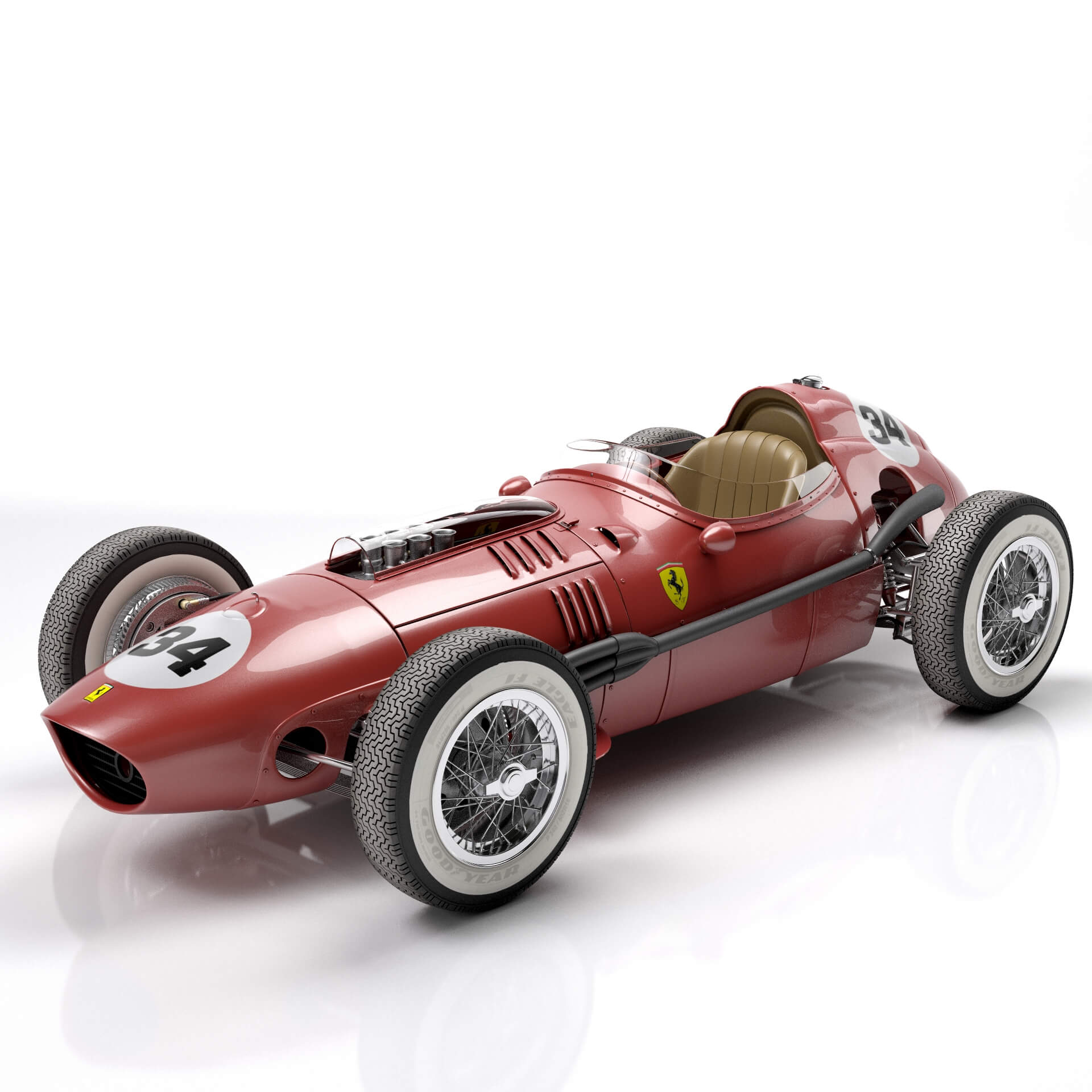Ferrari Dino F1 1958 - 3D Model by RenderBlade