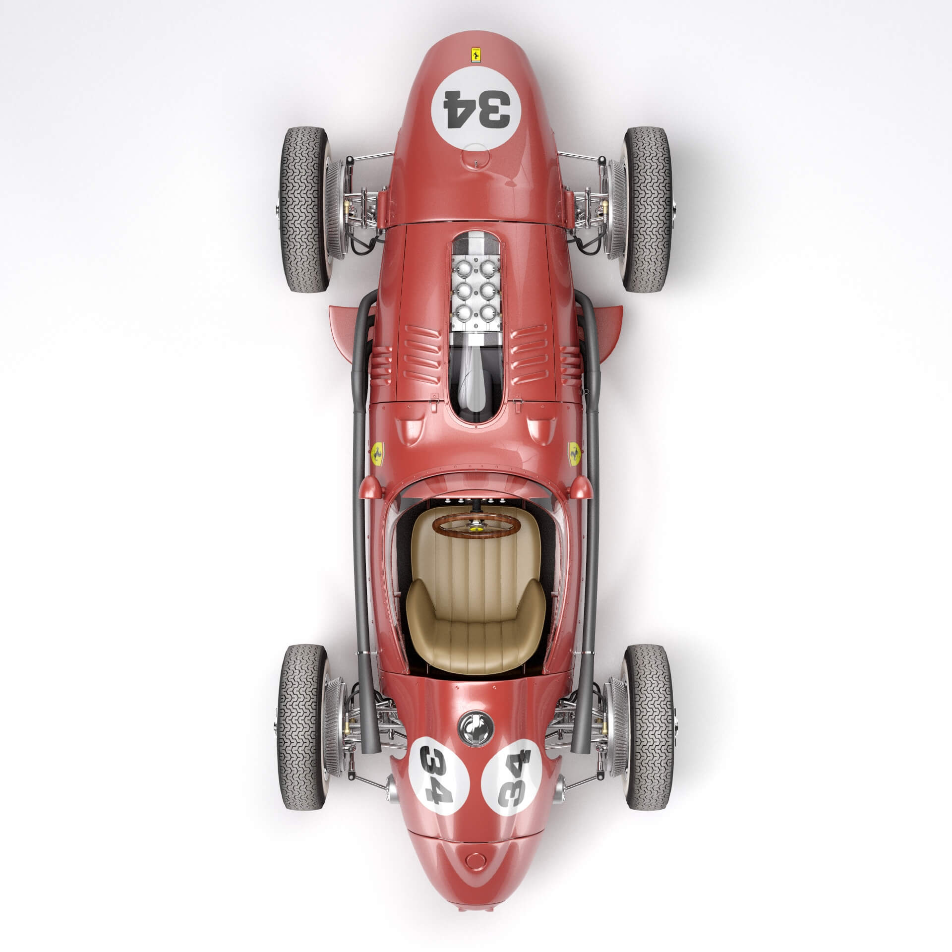 Ferrari Dino F1 1958 - 3D Model by RenderBlade