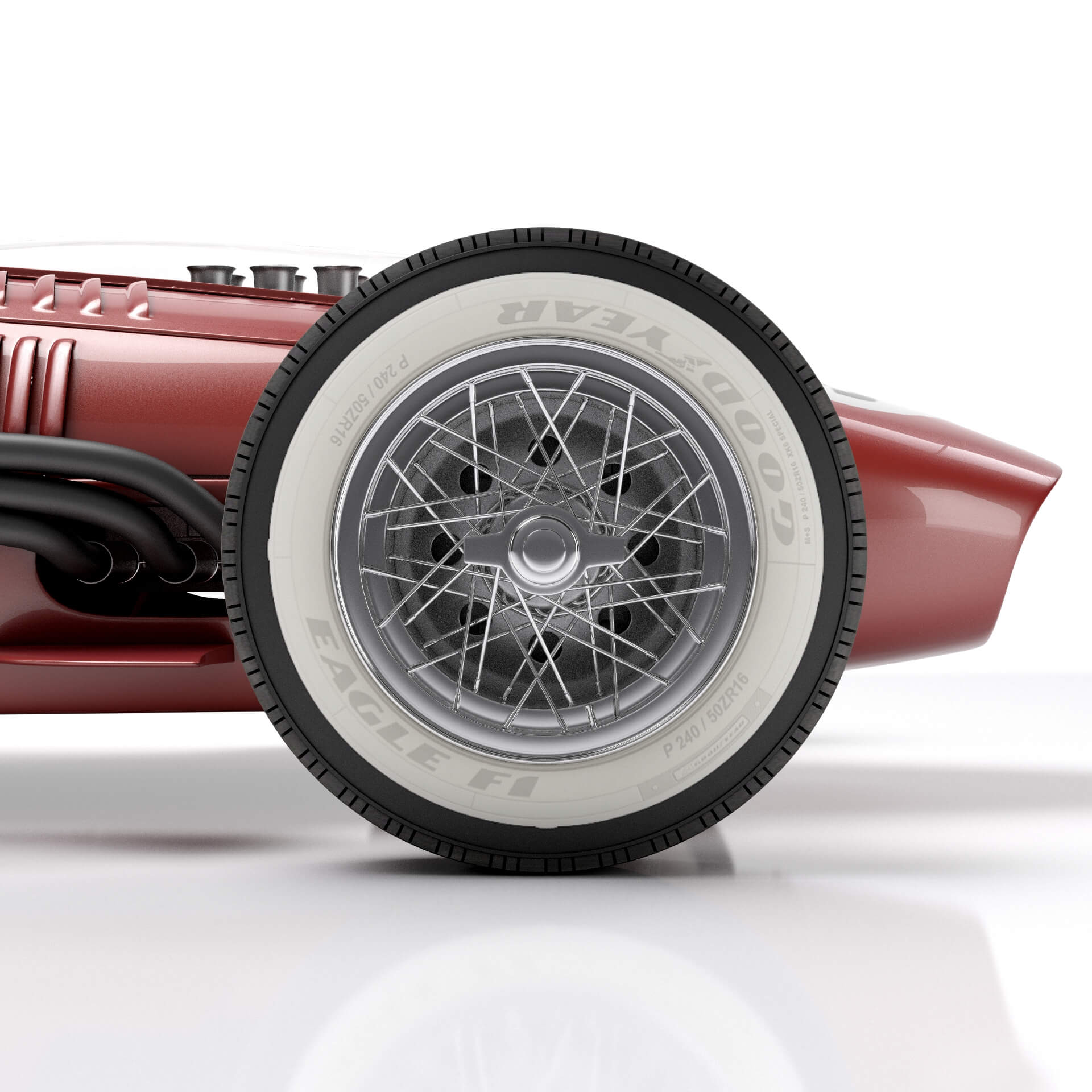 Ferrari Dino F1 1958 - 3D Model by RenderBlade