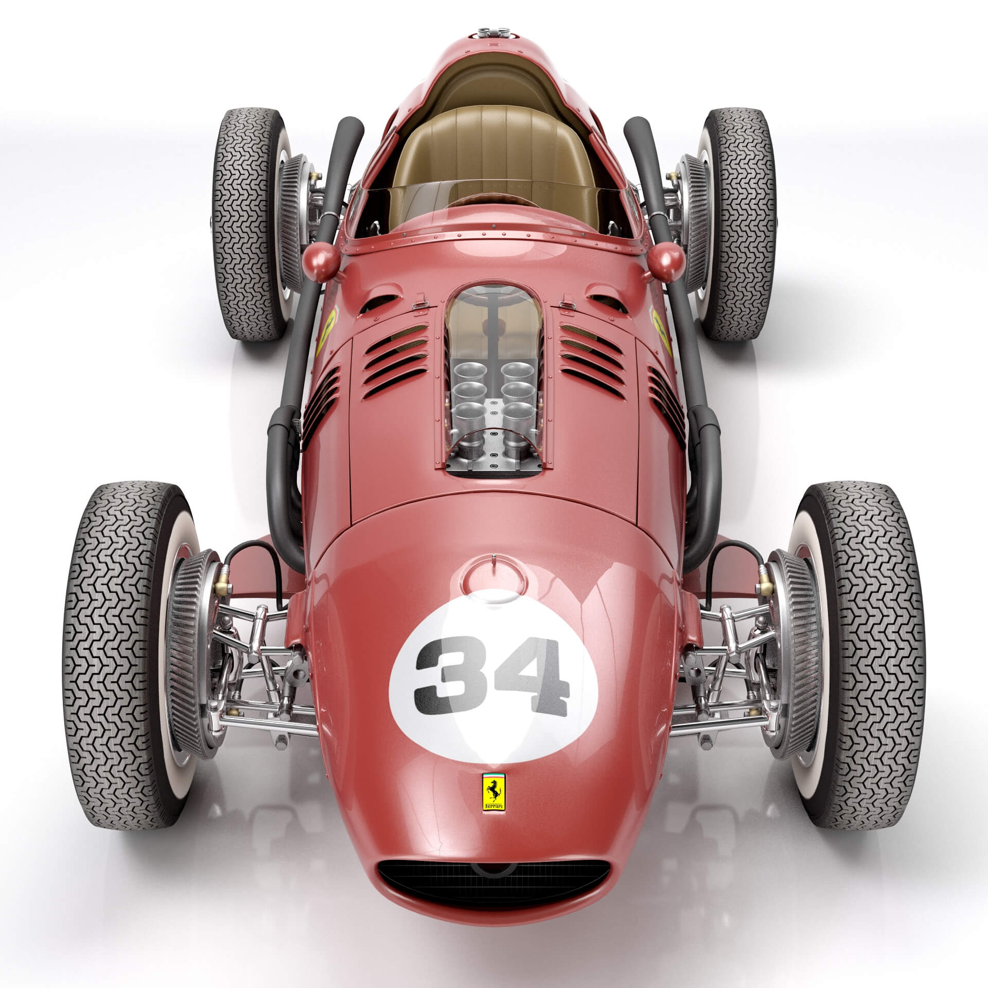Ferrari Dino F1 1958 - 3D Model by RenderBlade