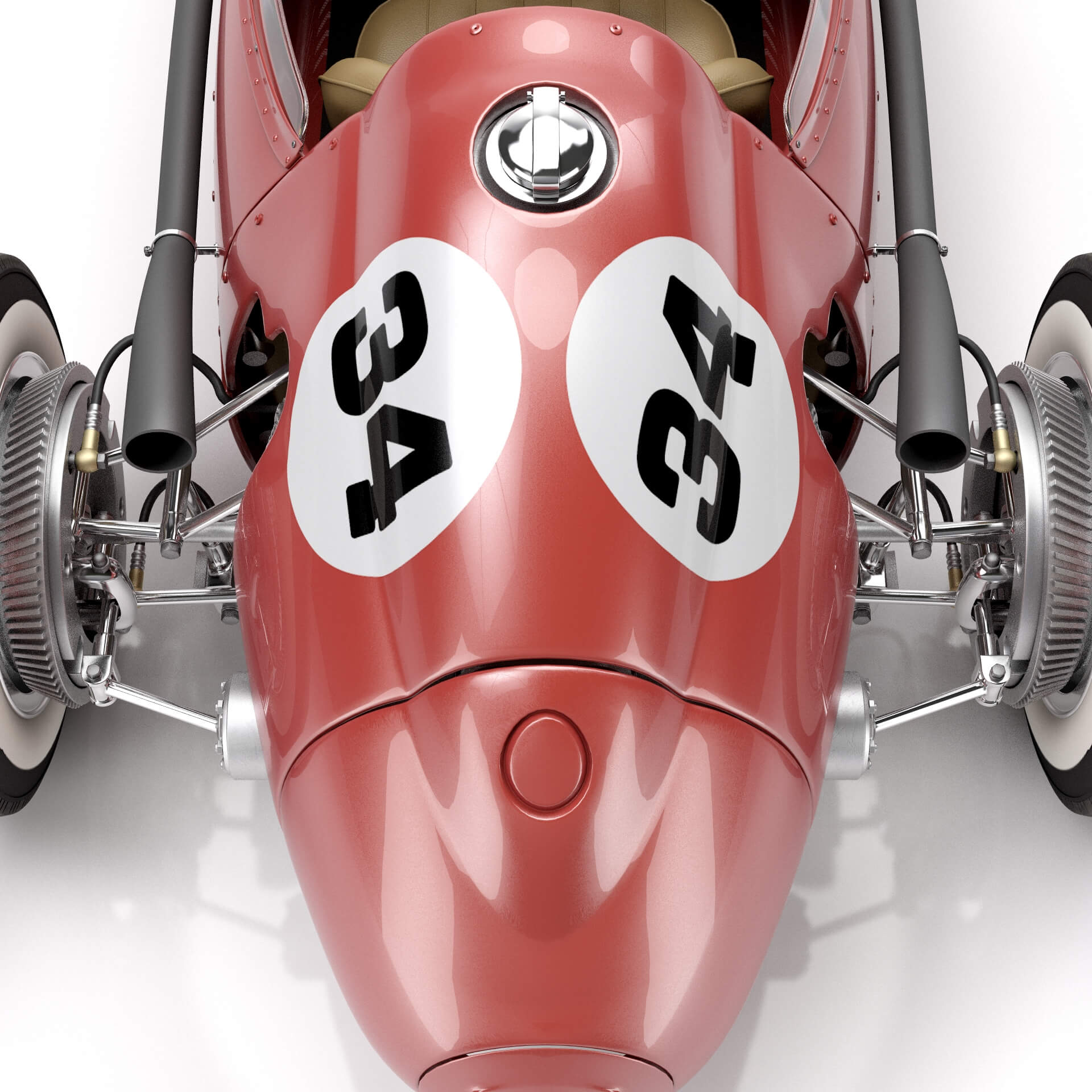 Ferrari Dino F1 1958 - 3D Model by RenderBlade
