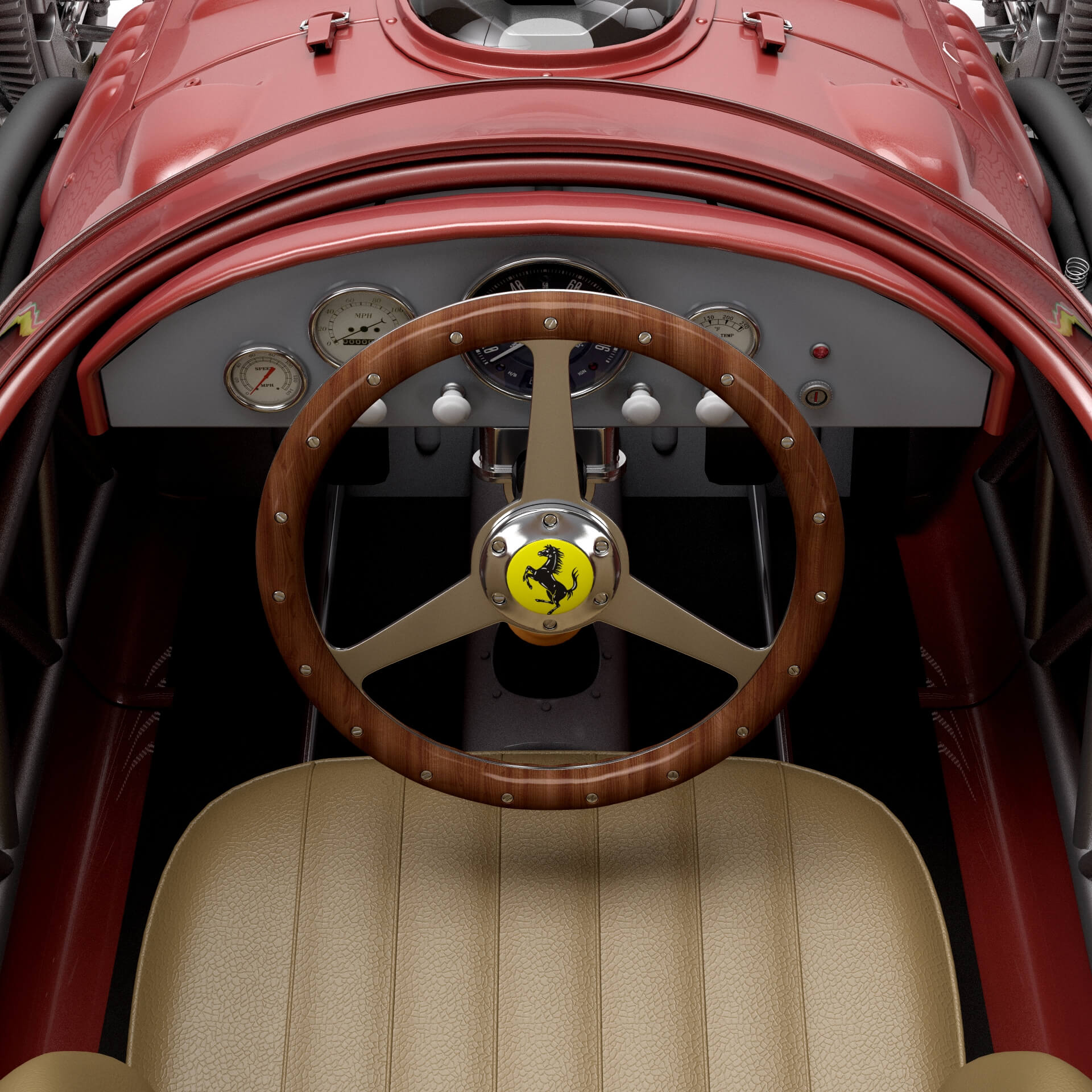 Ferrari Dino F1 1958 - 3D Model by RenderBlade