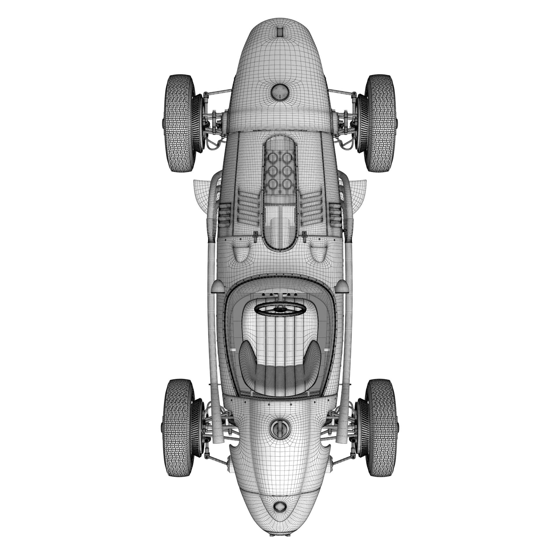 Ferrari Dino F1 1958 - 3D Model by RenderBlade