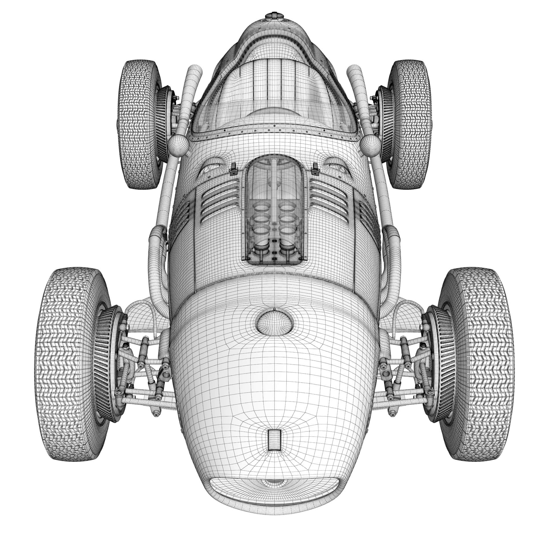 Ferrari Dino F1 1958 - 3D Model by RenderBlade