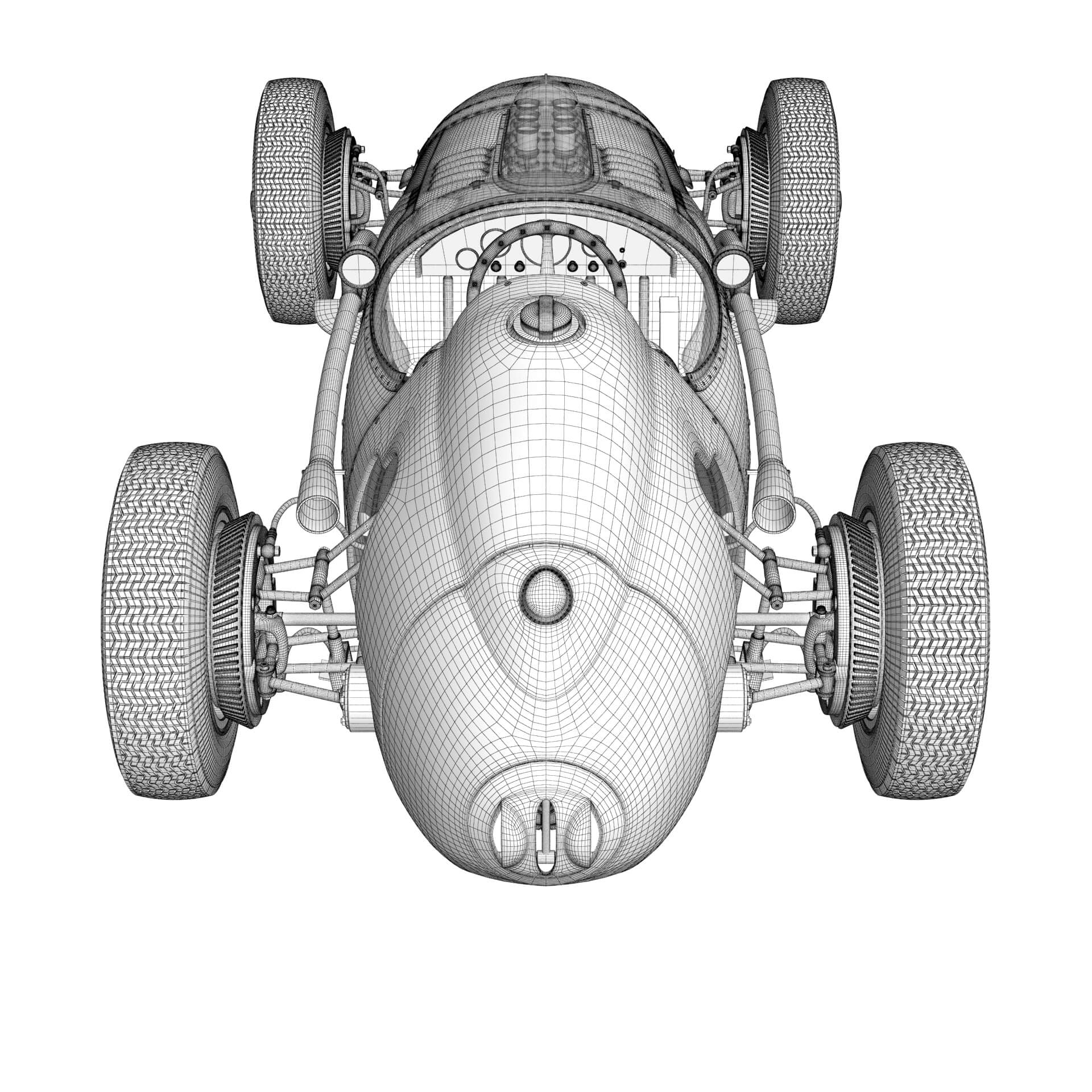 Ferrari Dino F1 1958 - 3D Model by RenderBlade