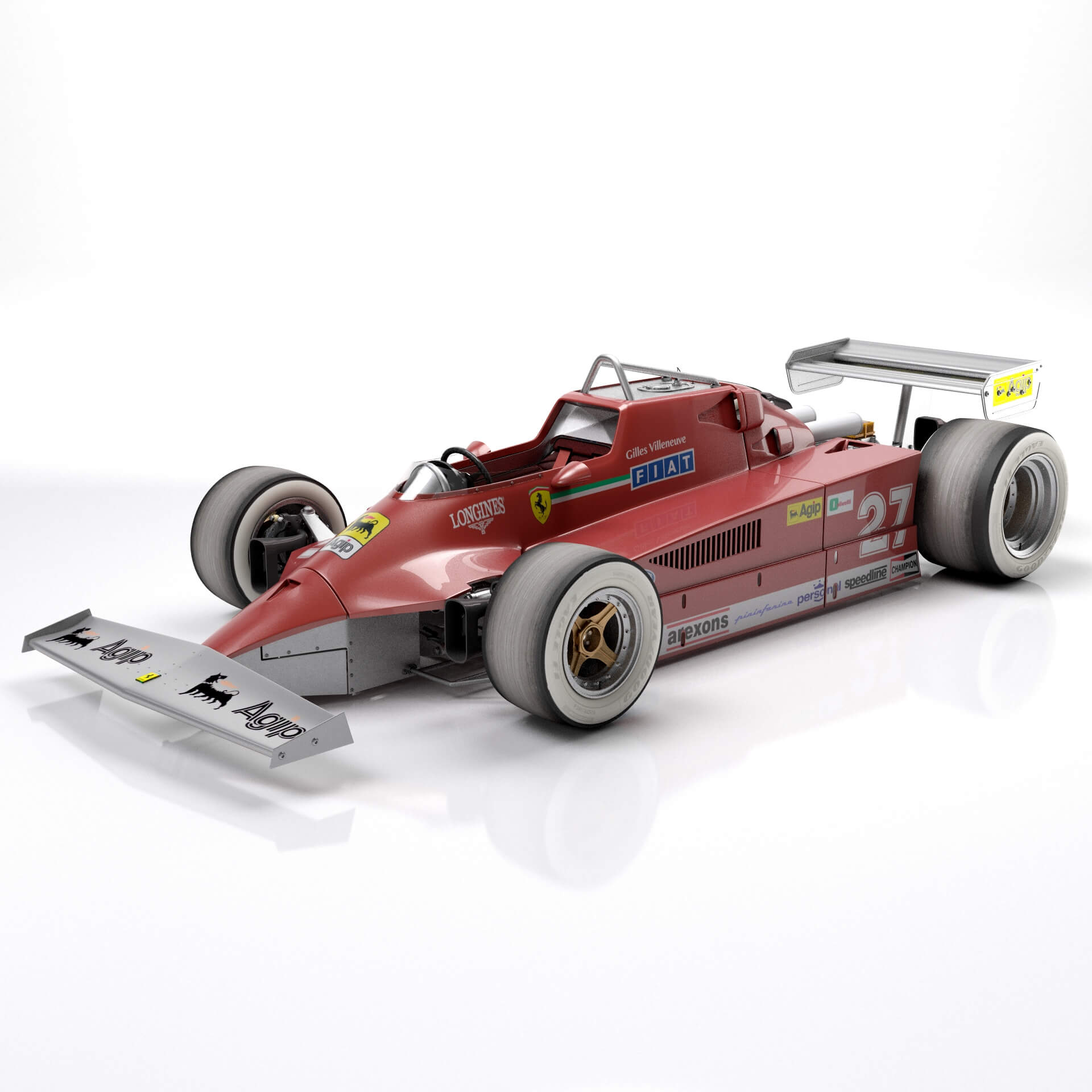 Ferrari F1 126 Ck 1980 - 3D Model by RenderBlade