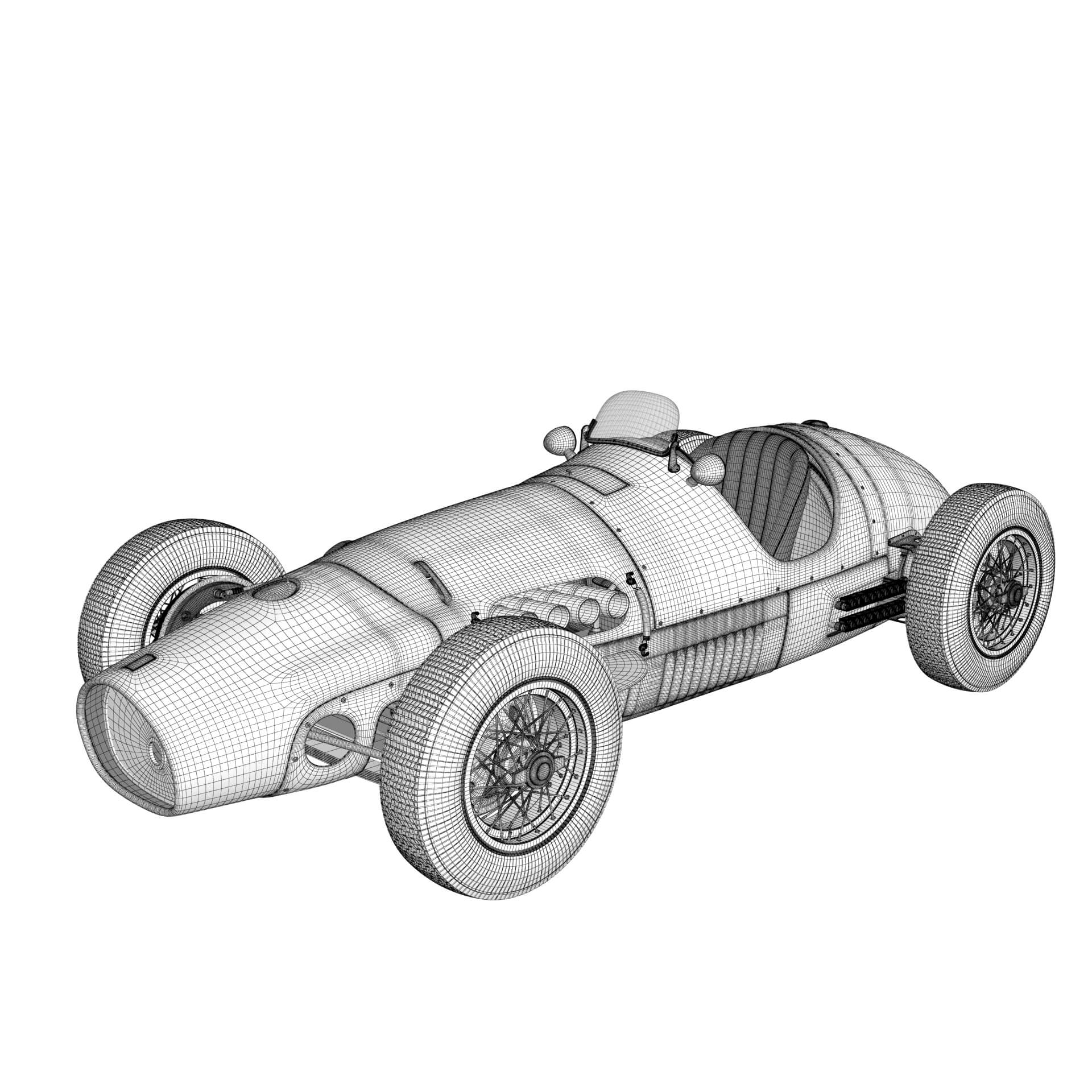 Ferrari F2 500 1952 - 3D Model by RenderBlade
