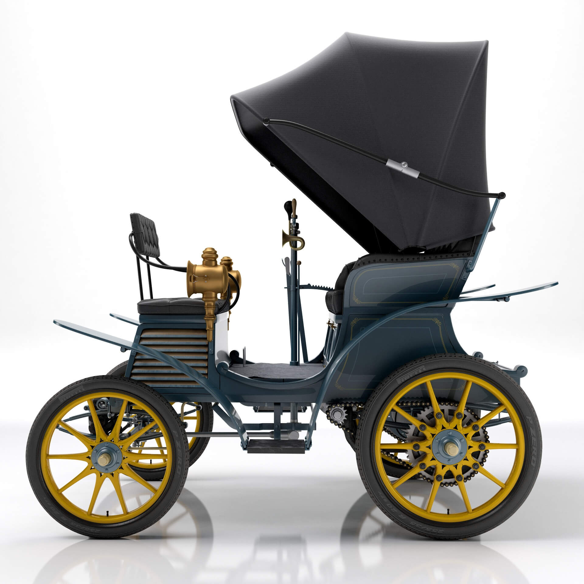Fiat 3-5 Hp 1899 3D Model by RenderBlade