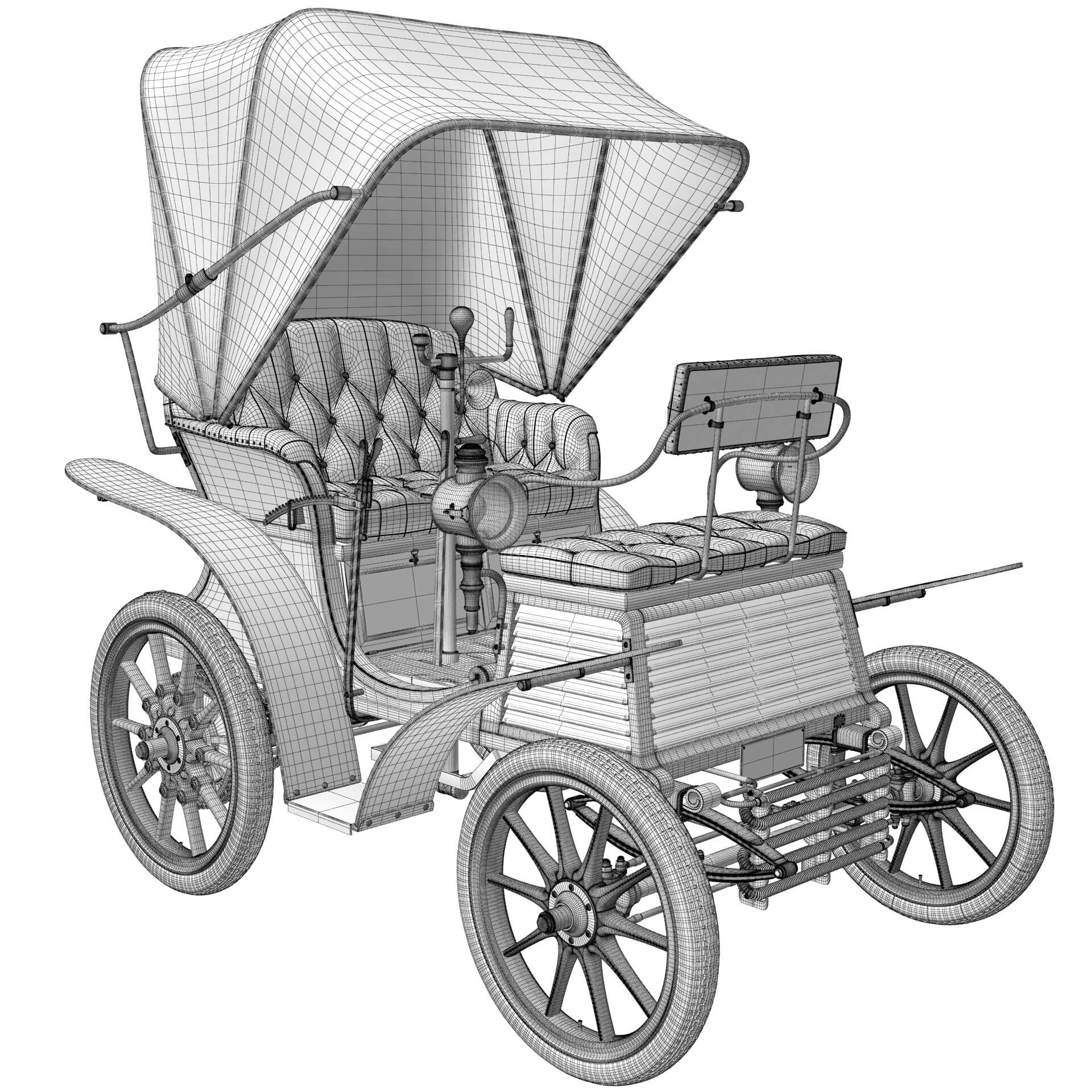 Fiat 3-5 Hp 1899 3D Model by RenderBlade