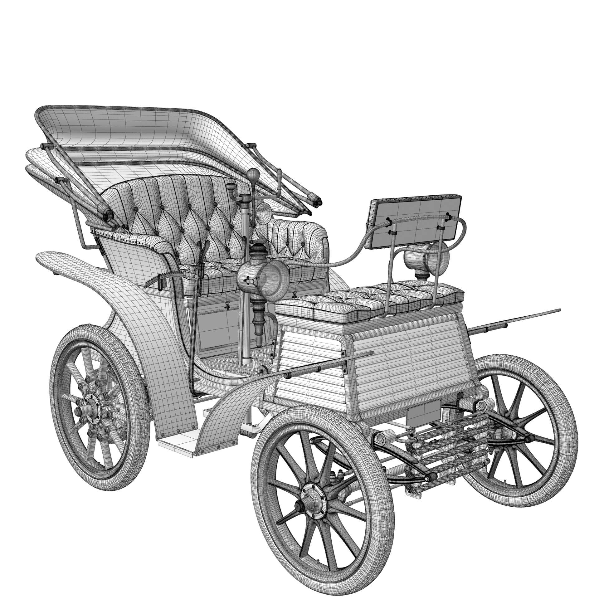 Fiat 3-5 Hp 1899 3D Model by RenderBlade
