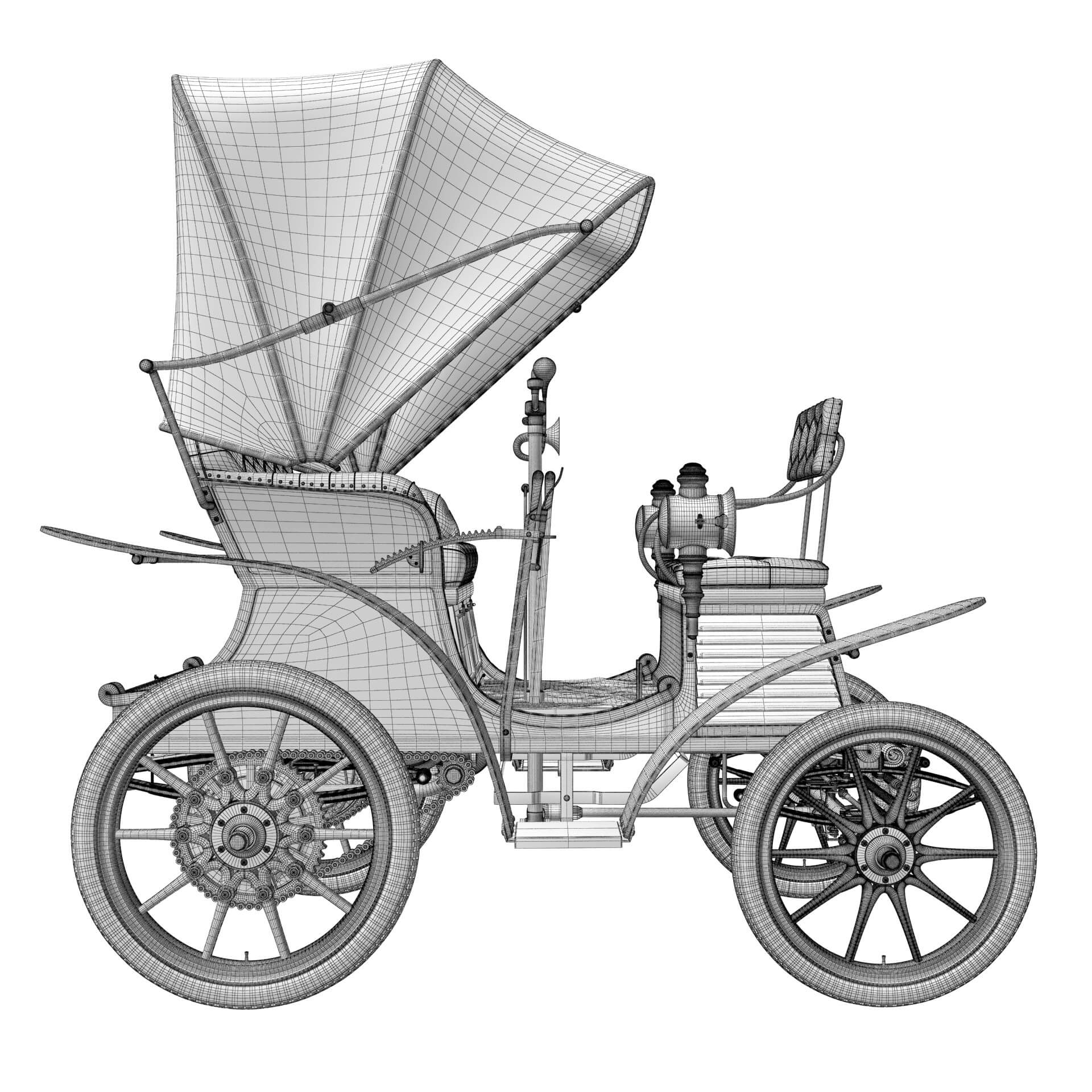 Fiat 3-5 Hp 1899 3D Model by RenderBlade