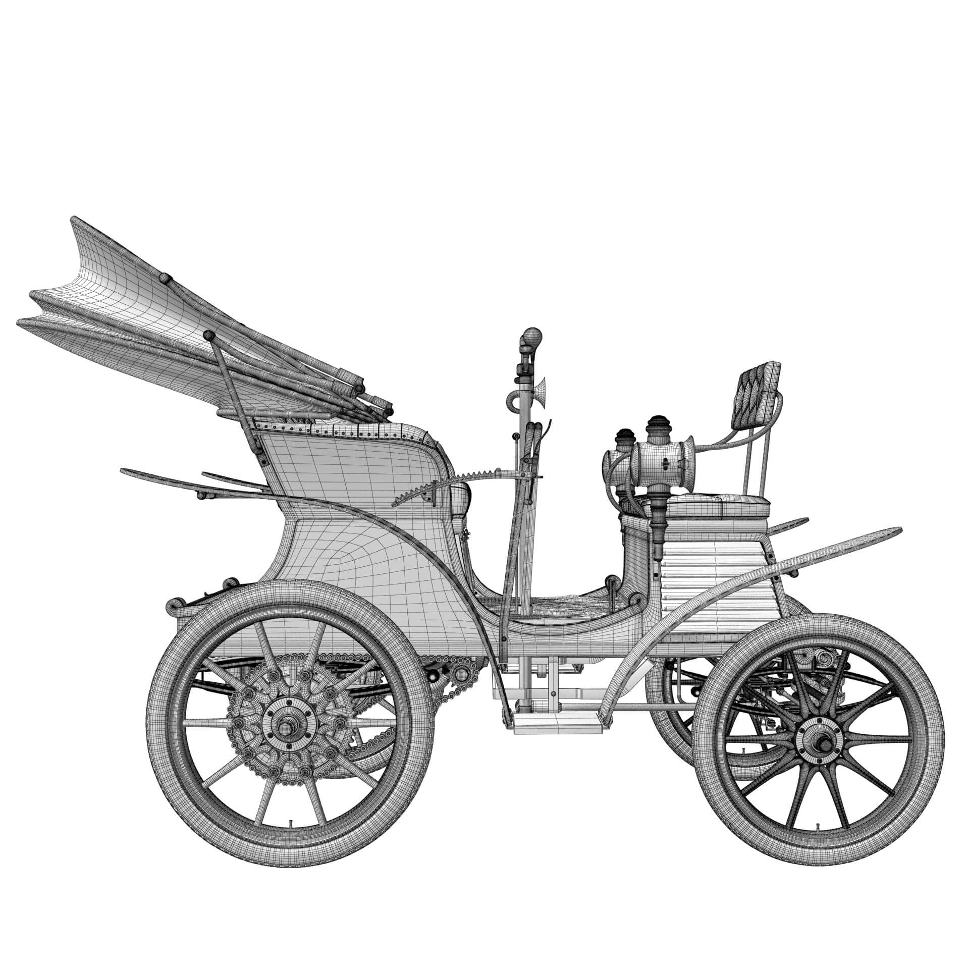 Fiat 3-5 Hp 1899 3D Model by RenderBlade