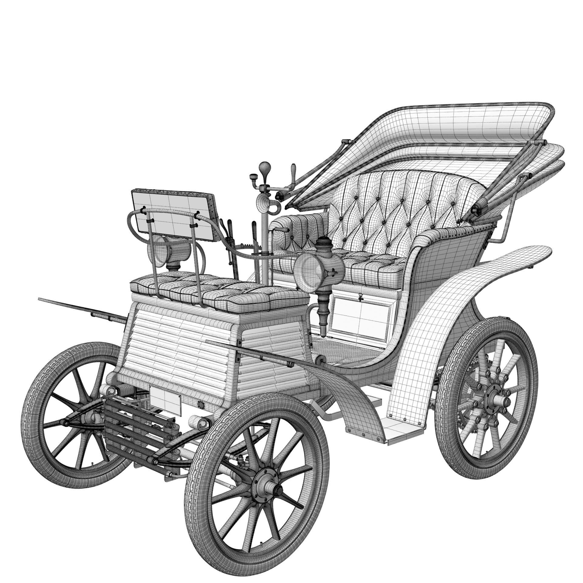 Fiat 3-5 Hp 1899 3D Model by RenderBlade