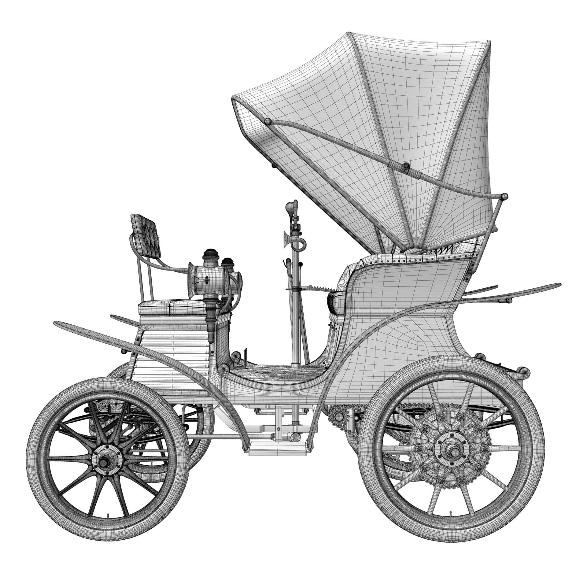 Fiat 3-5 Hp 1899 3D Model by RenderBlade