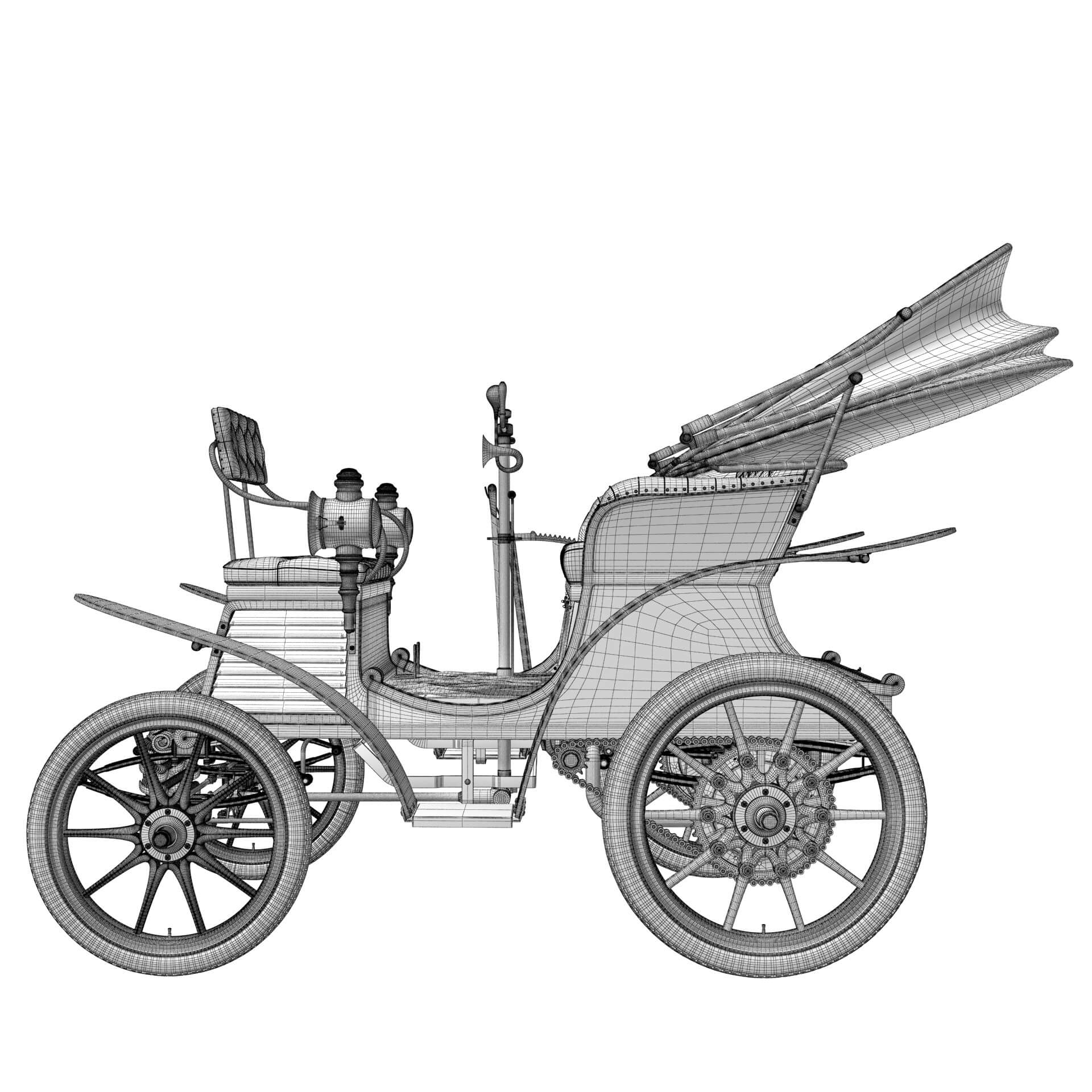 Fiat 3-5 Hp 1899 3D Model by RenderBlade