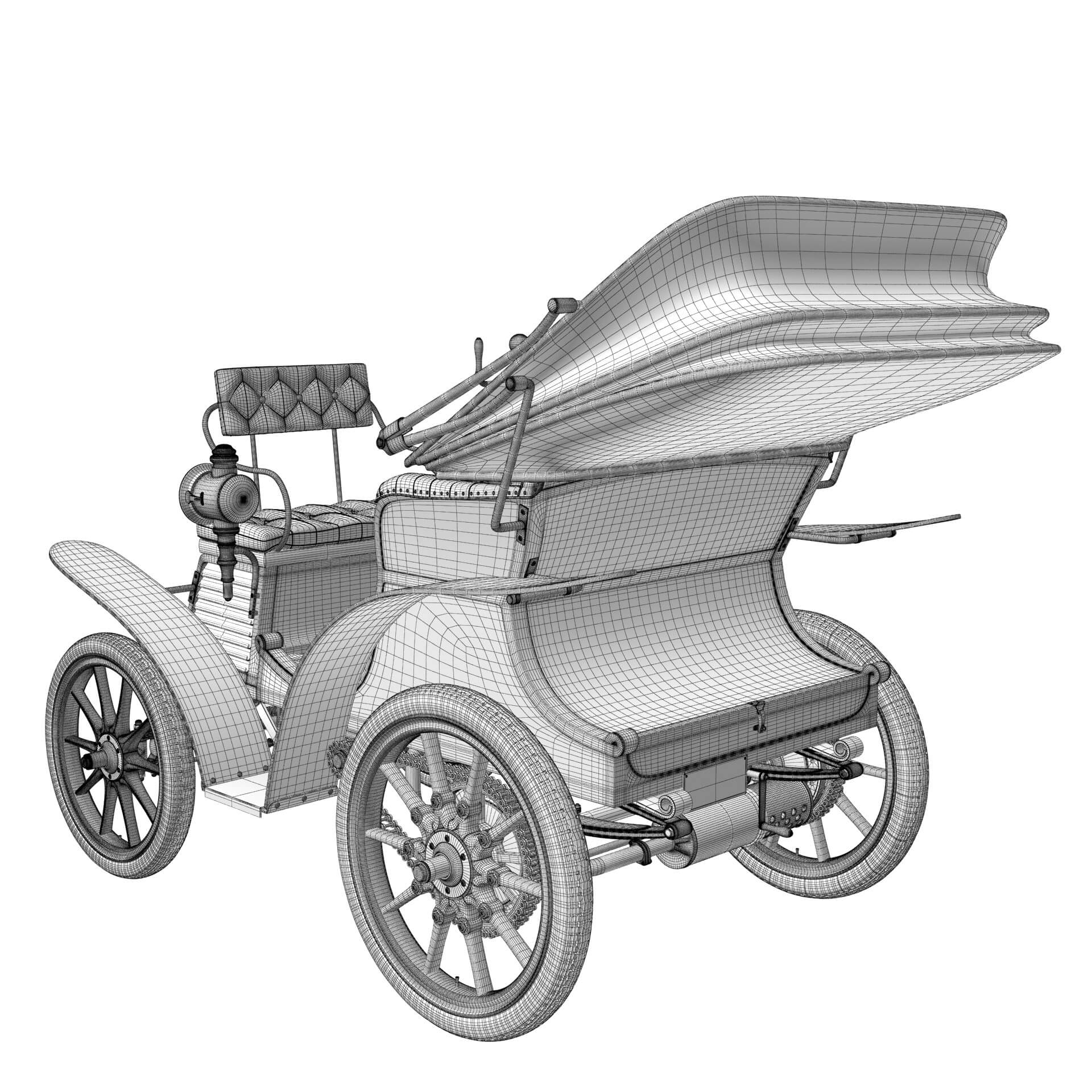 Fiat 3-5 Hp 1899 3D Model by RenderBlade