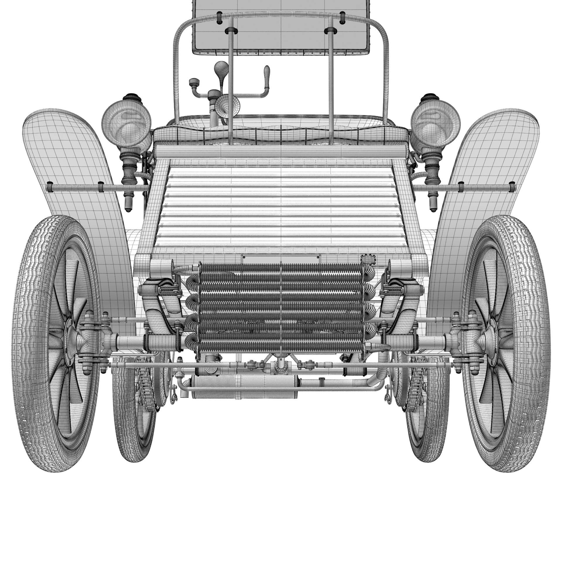 Fiat 3-5 Hp 1899 3D Model by RenderBlade