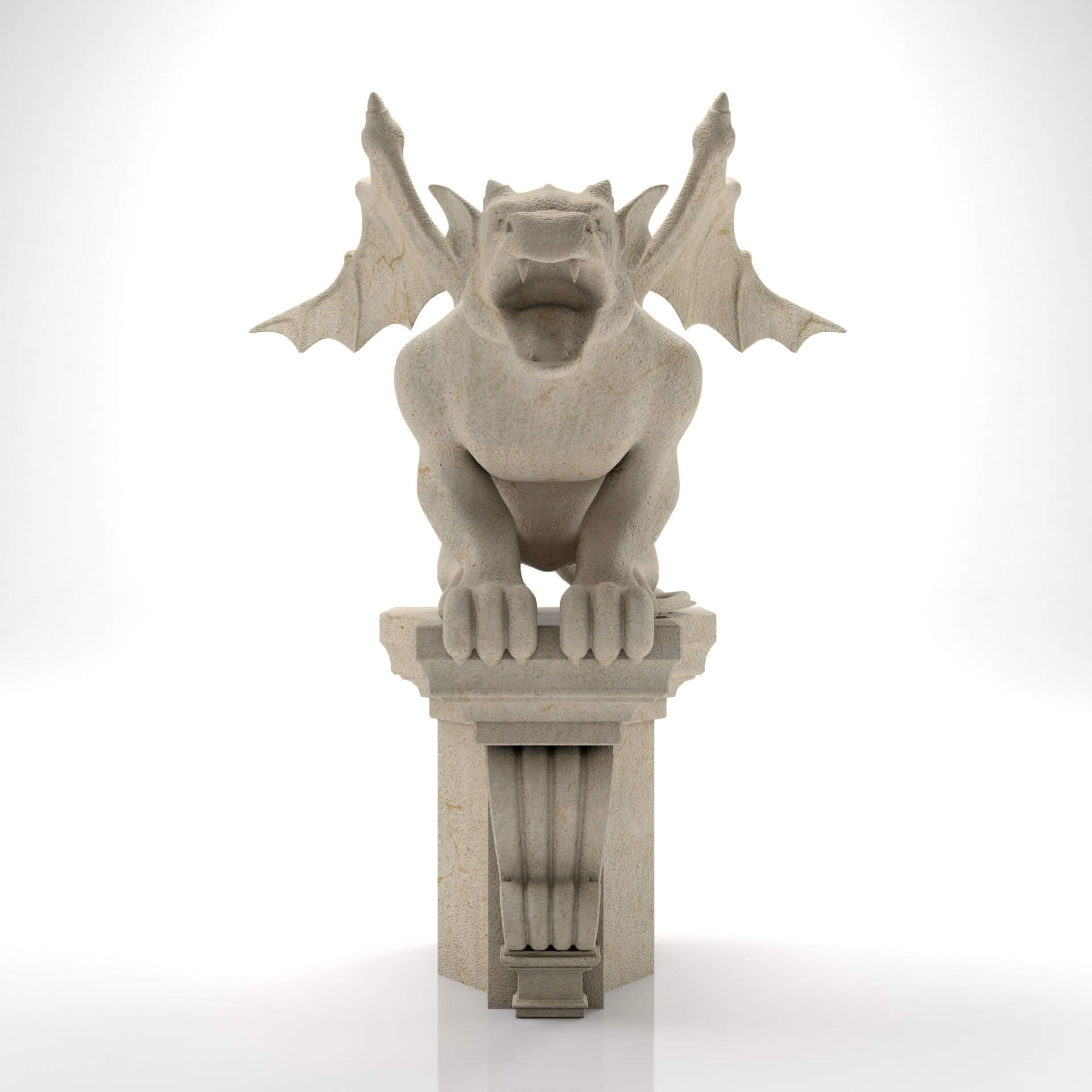 Gargoyle Gothic Statue - 3D Model by RenderBlade