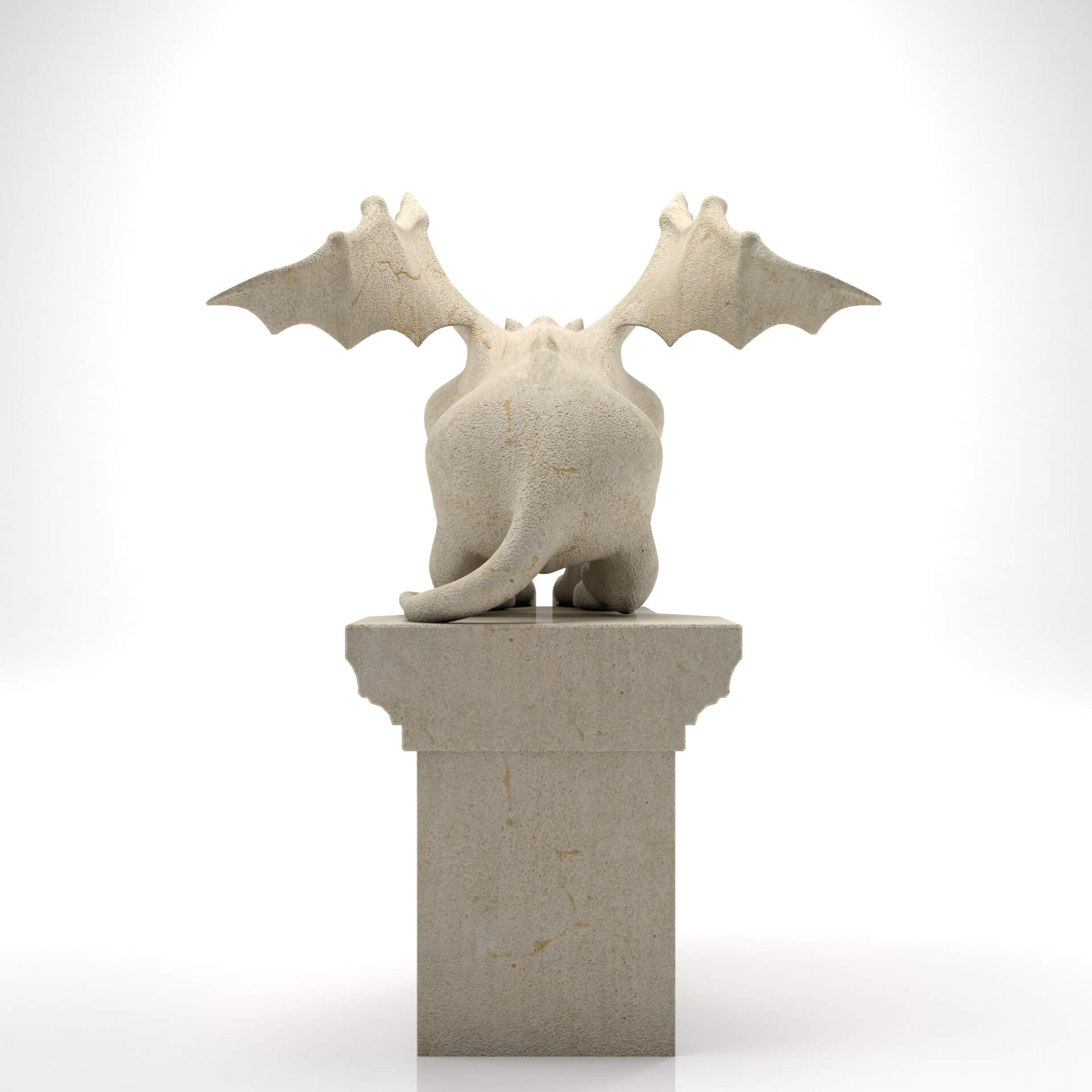 Gargoyle Gothic Statue - 3D Model by RenderBlade