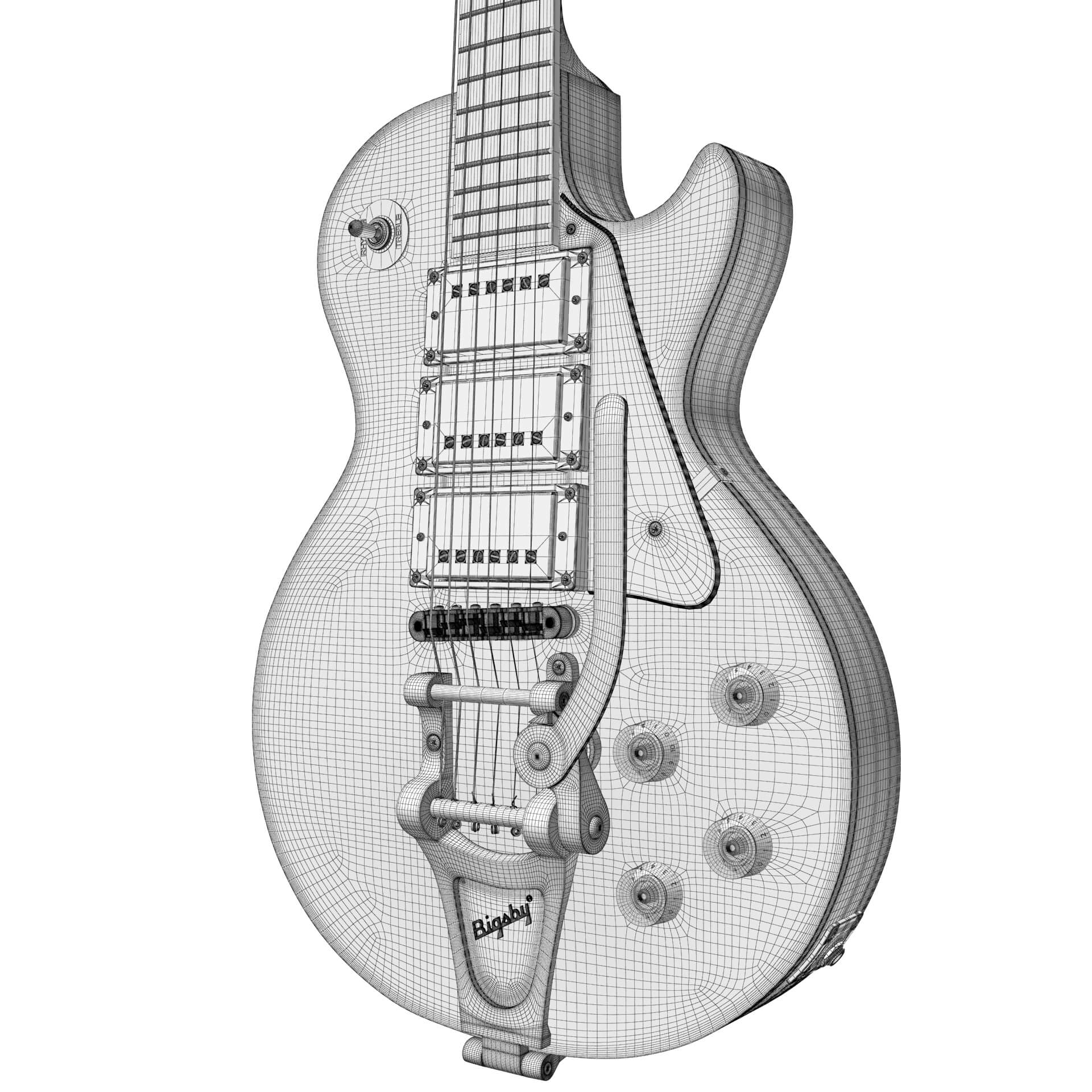 Gibson Les Paul Custom 1957 - 3D Model by RenderBlade