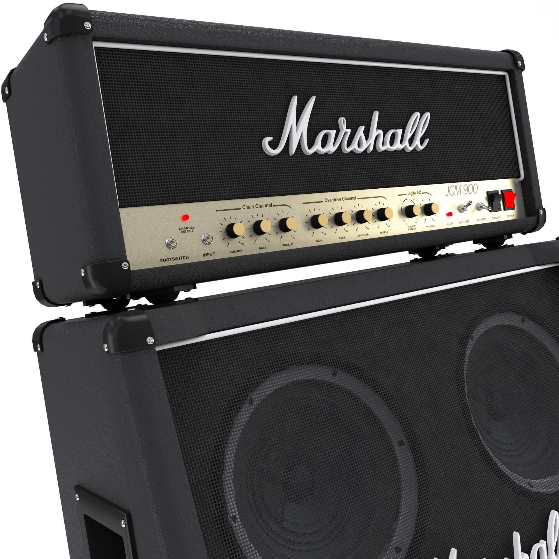 Guitar Amplifier Marshall Jcm 900 - 3D Model by RenderBlade