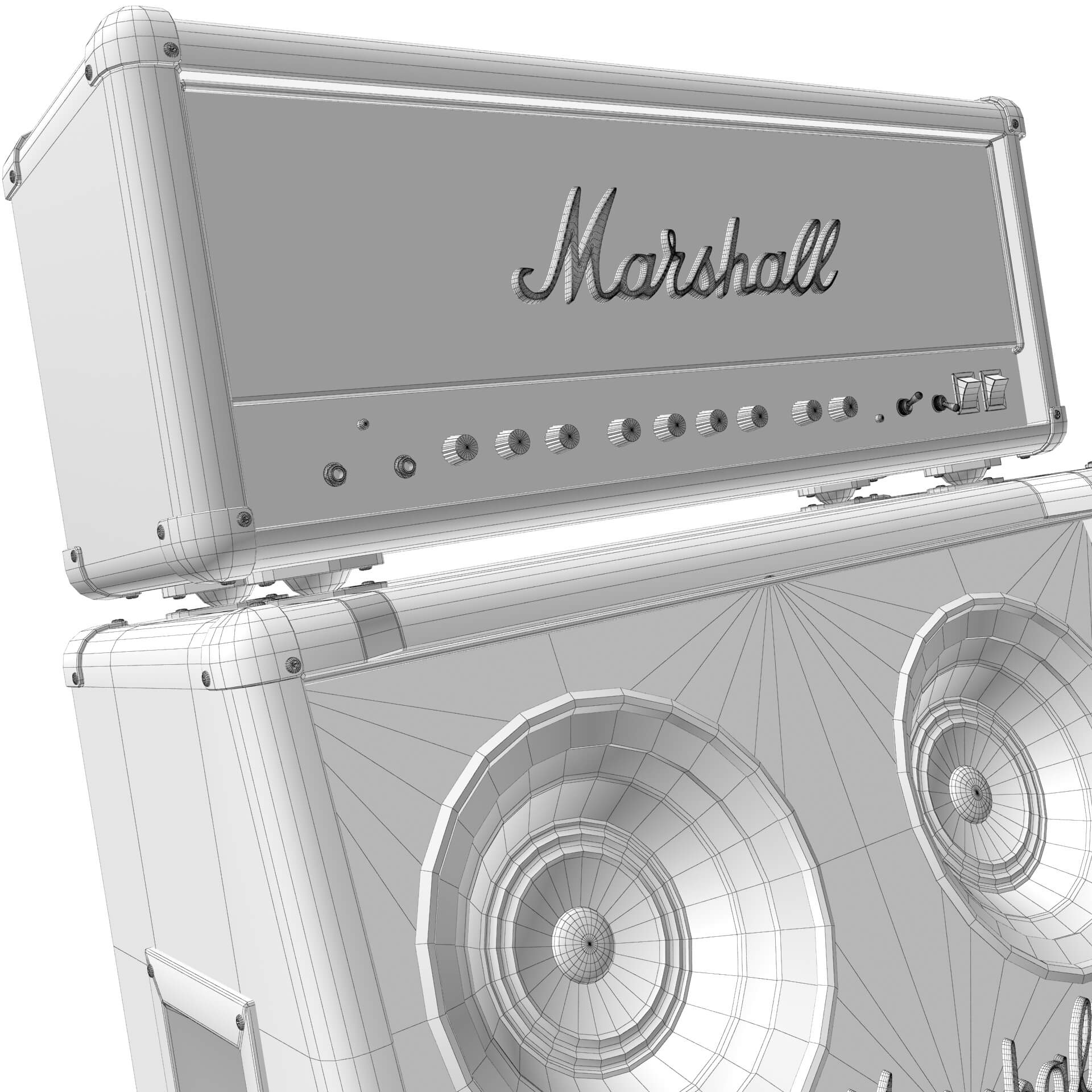 Guitar Amplifier Marshall Jcm 900 - 3D Model by RenderBlade