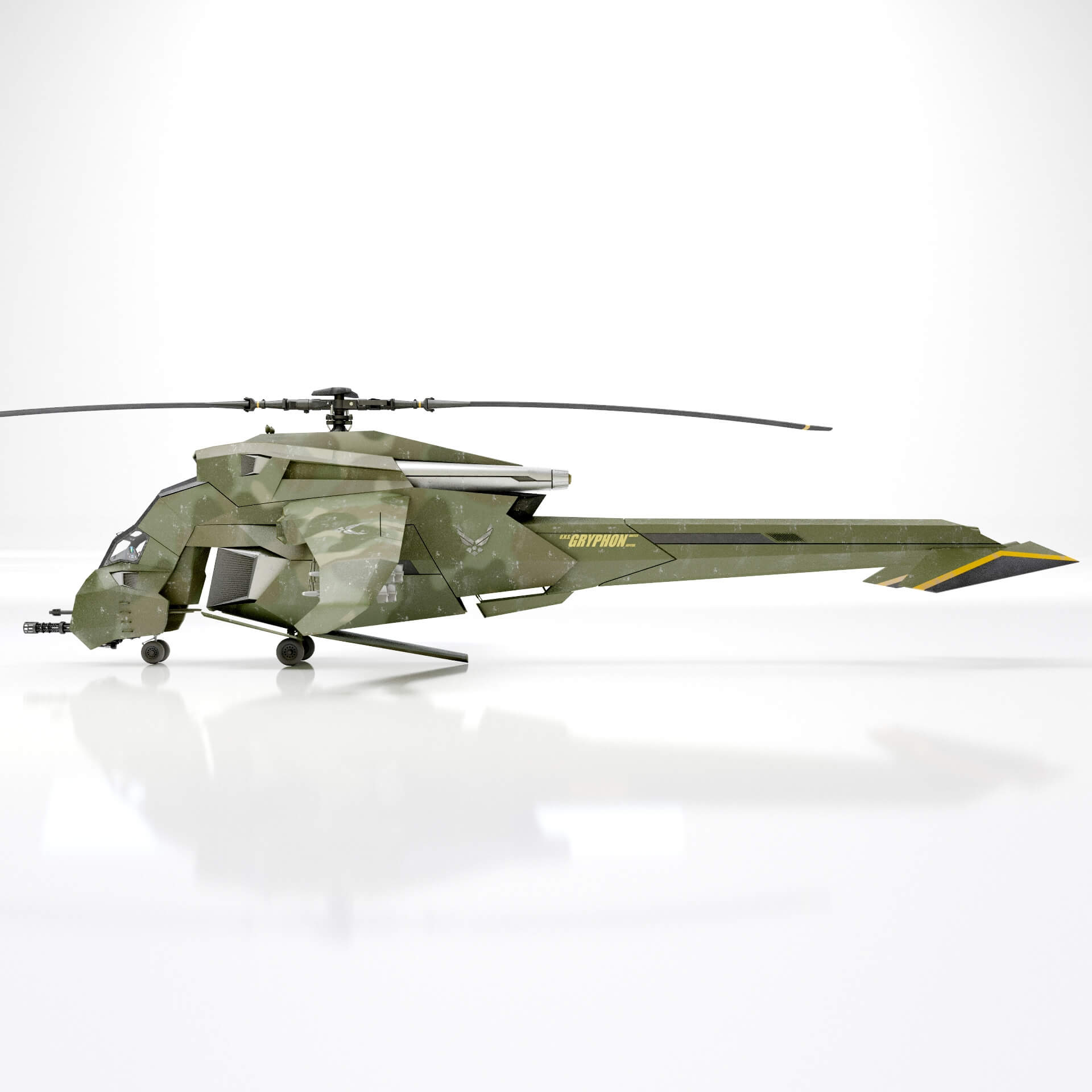 Helicopter Assault Prototype - 3D Model by RenderBlade