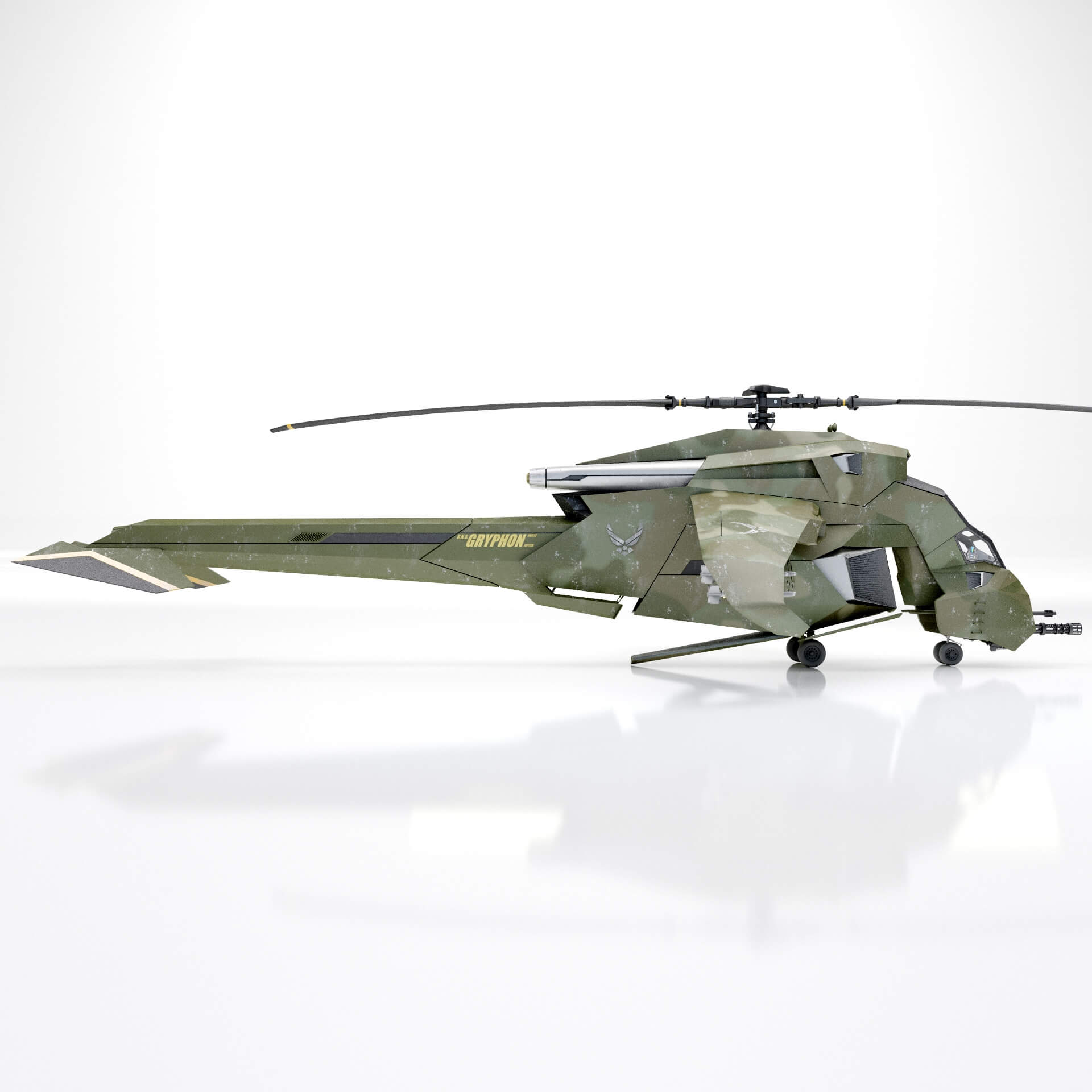 Helicopter Assault Prototype - 3D Model by RenderBlade