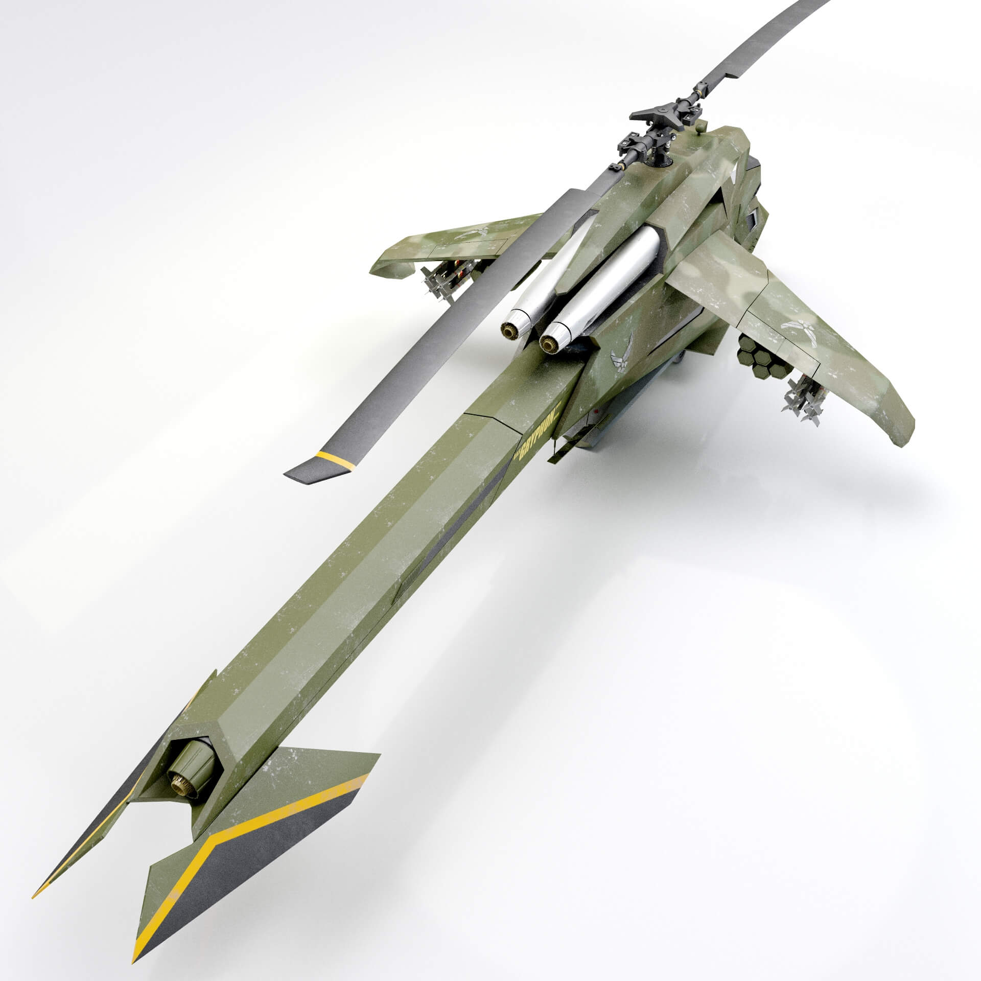 Helicopter Assault Prototype - 3D Model by RenderBlade