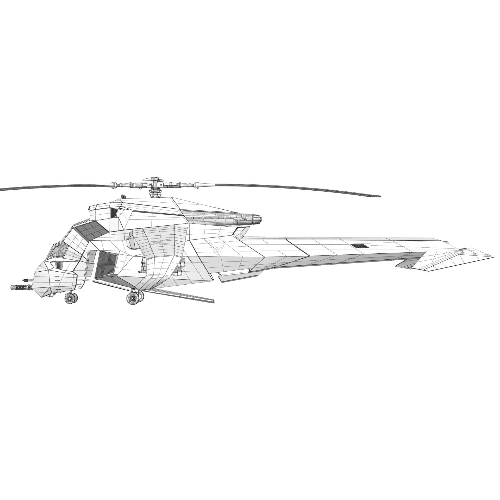 Helicopter Assault Prototype - 3D Model by RenderBlade