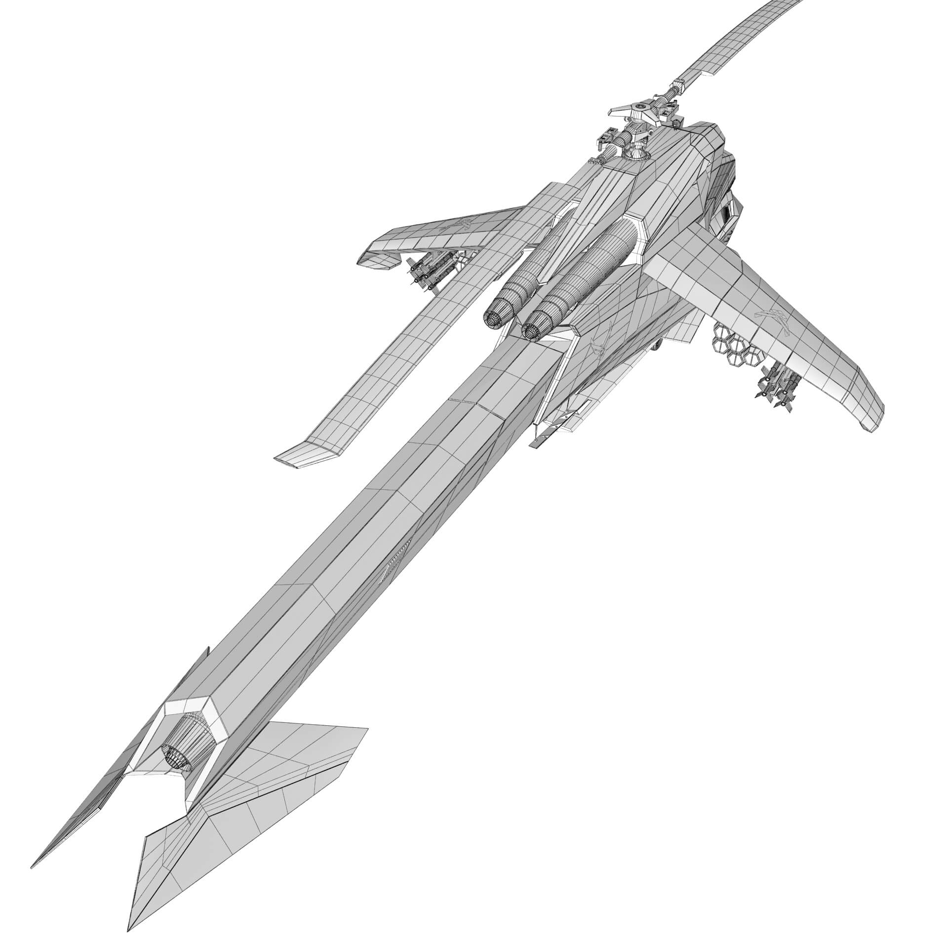 Helicopter Assault Prototype - 3D Model by RenderBlade