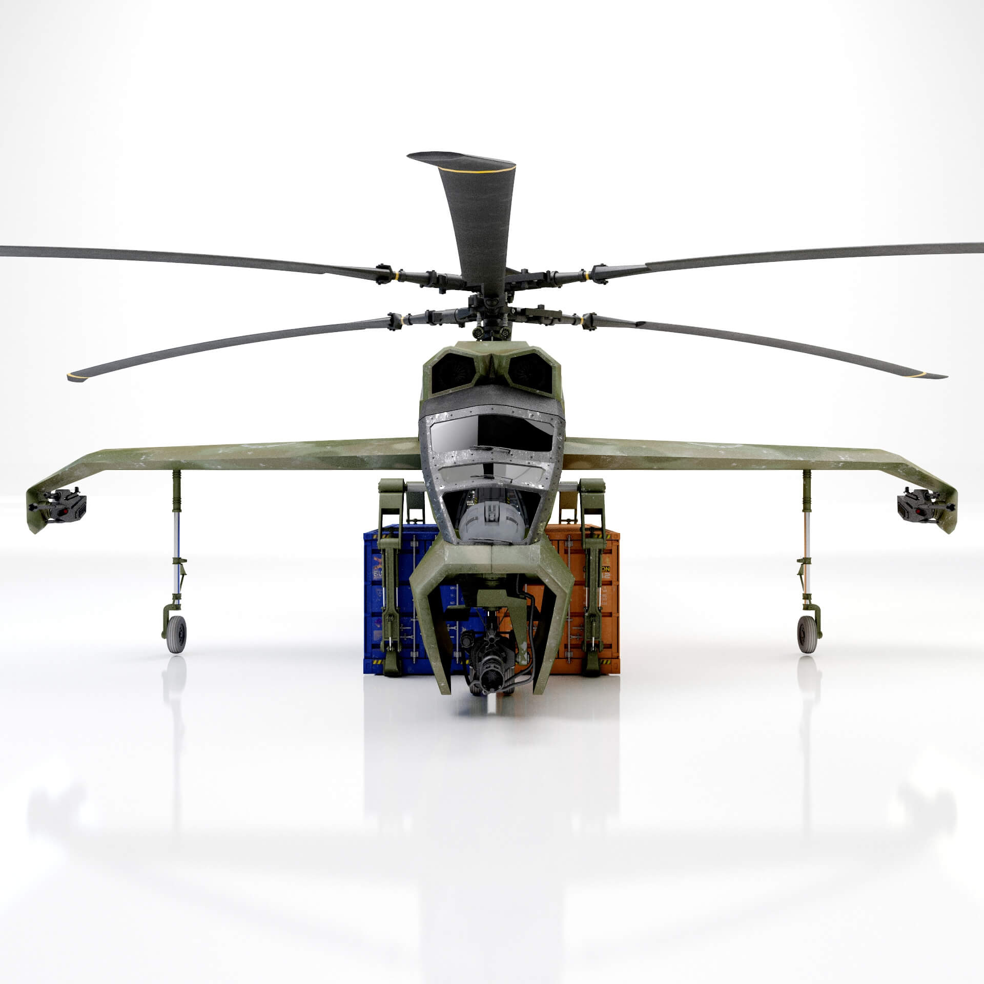 Helicopter Cargo Prototype - 3D Model by RenderBlade