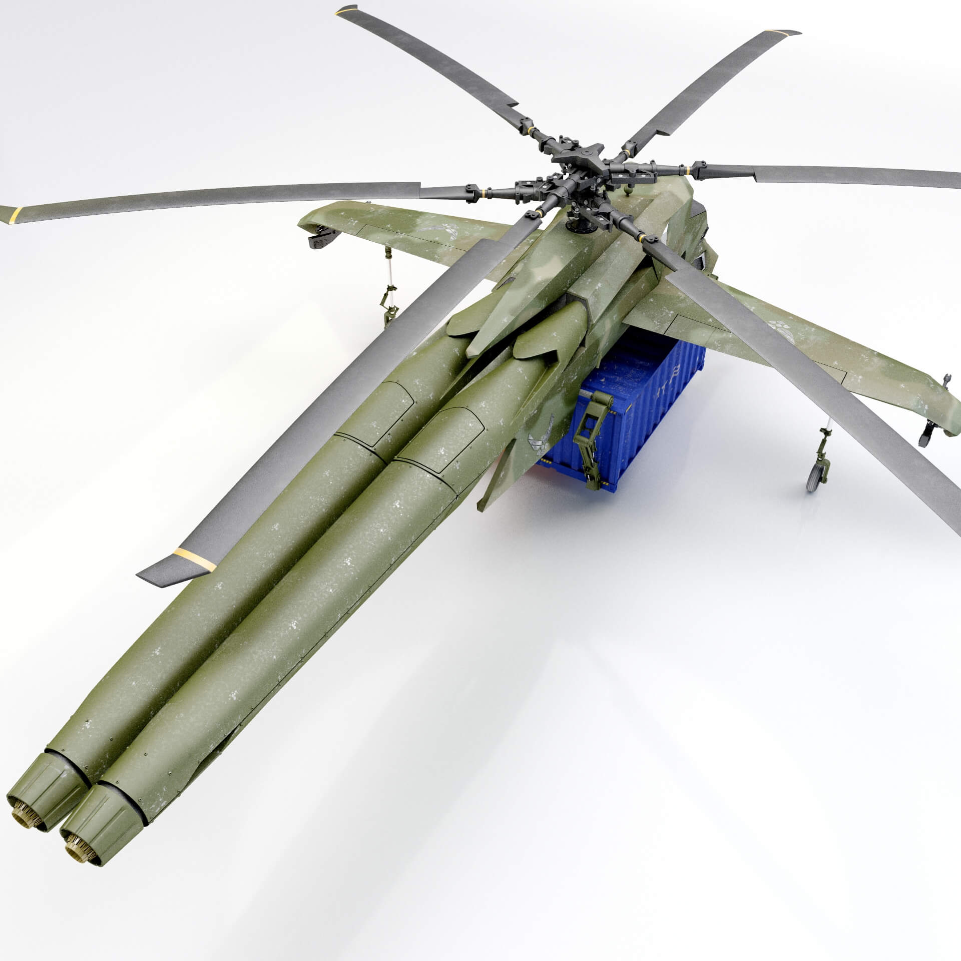 Helicopter Cargo Prototype - 3D Model by RenderBlade