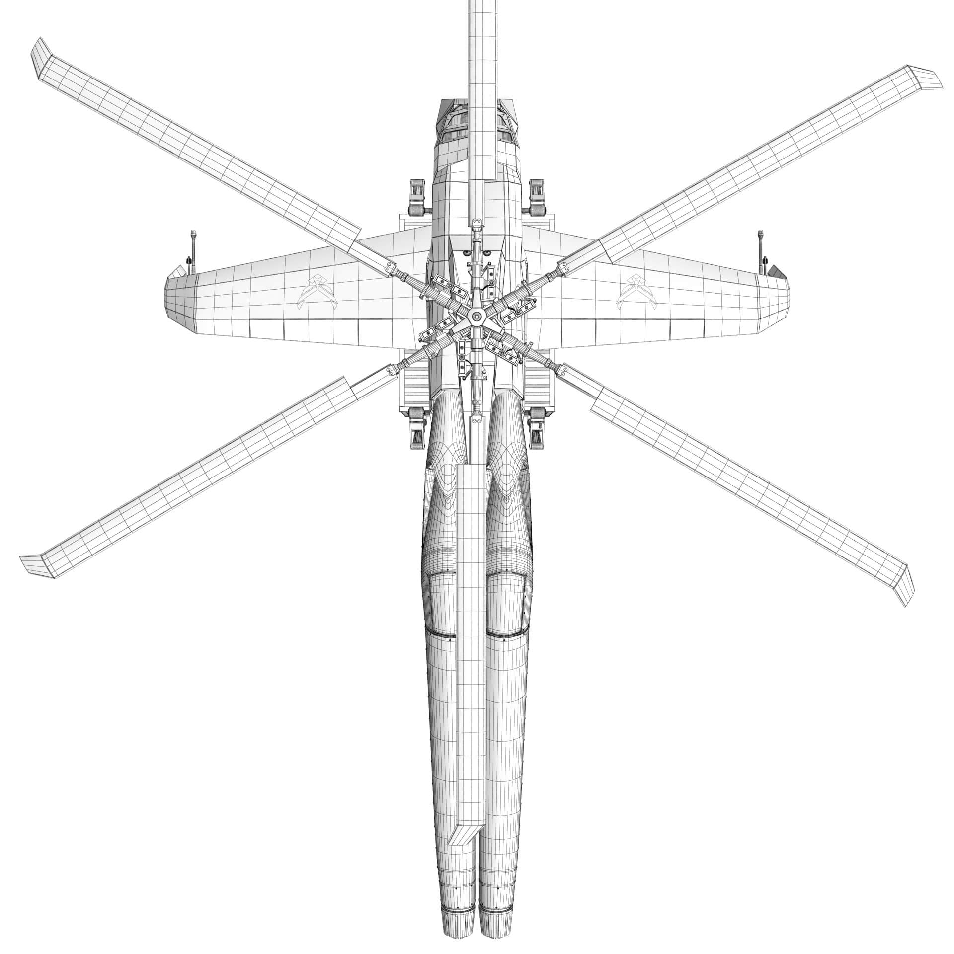 Helicopter Cargo Prototype - 3D Model by RenderBlade