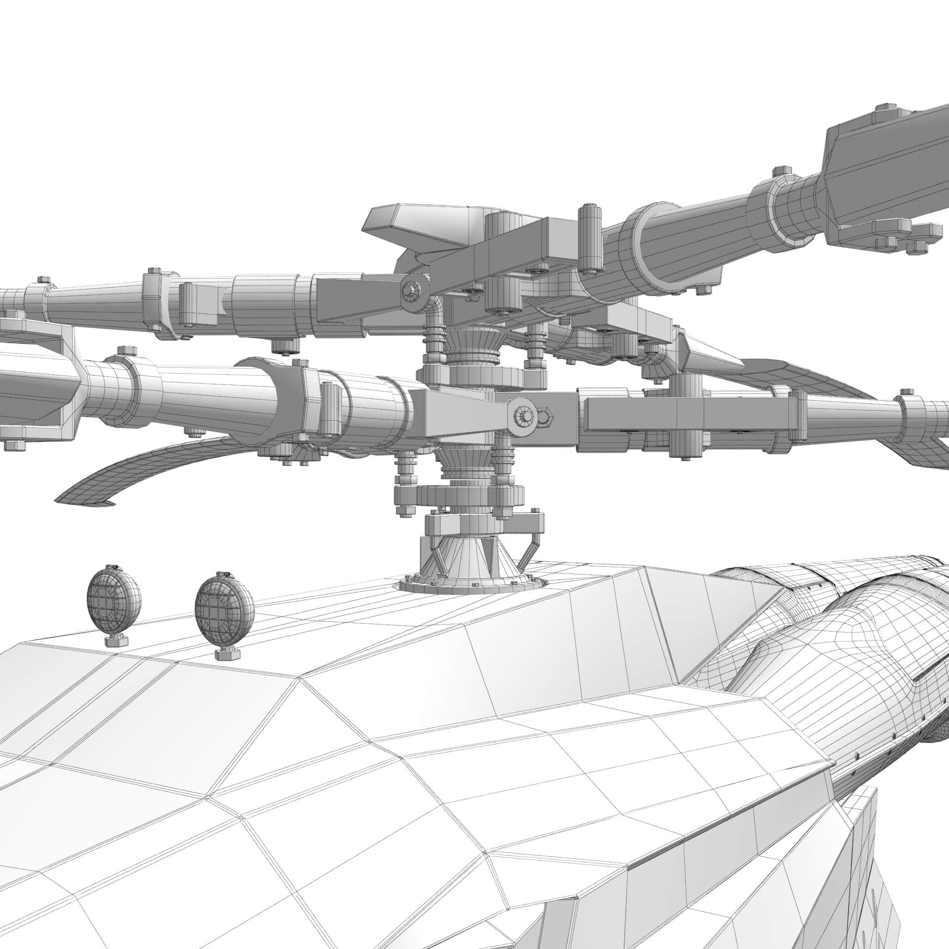 Helicopter Cargo Prototype - 3D Model by RenderBlade