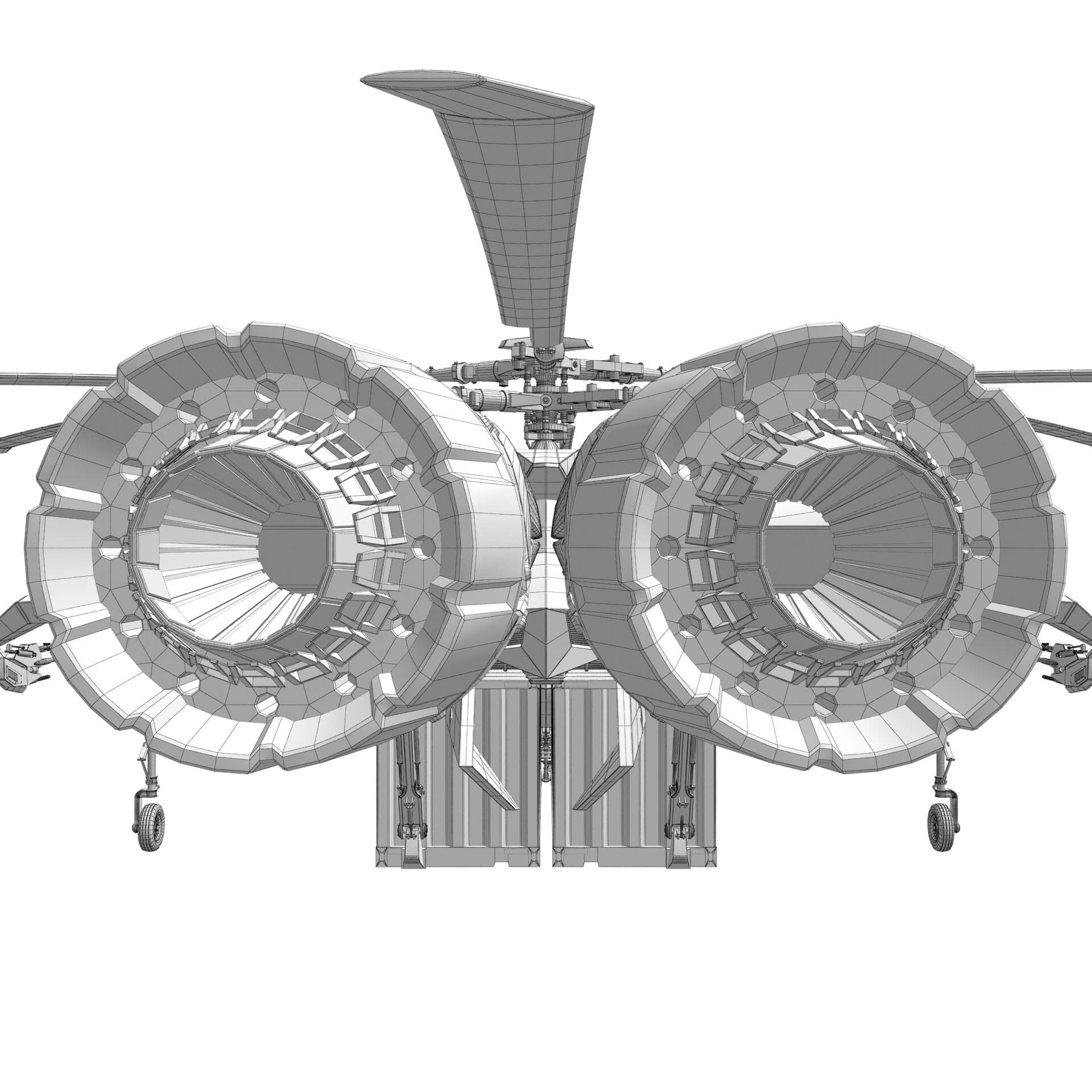 Helicopter Cargo Prototype - 3D Model by RenderBlade