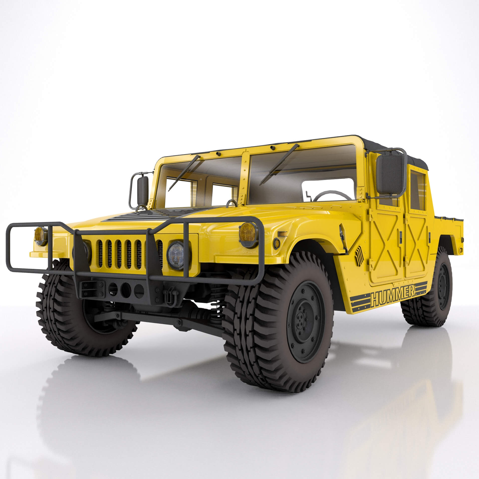 Hummer H1 Humvee - 3D Model by RenderBlade