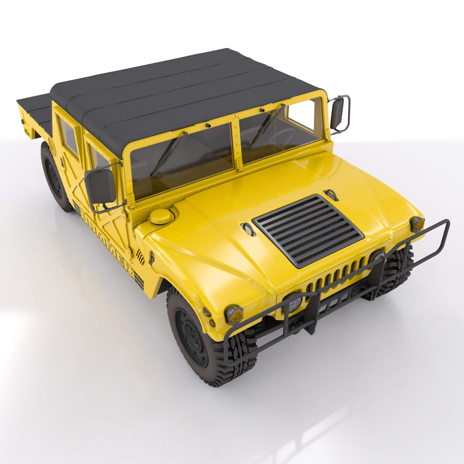 Hummer H1 Humvee - 3D Model by RenderBlade